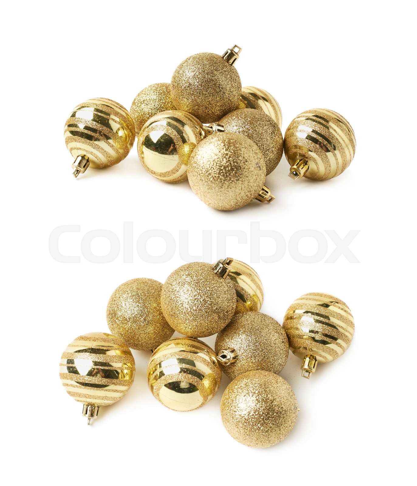 Pile of decorational Christmas balls | Stock image | Colourbox
