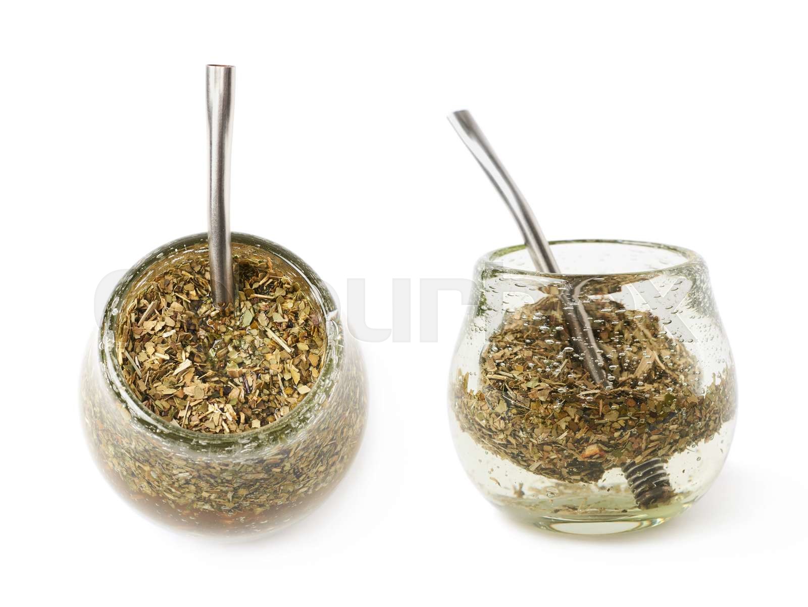 Glass mate calabash vessel isolated | Stock image | Colourbox