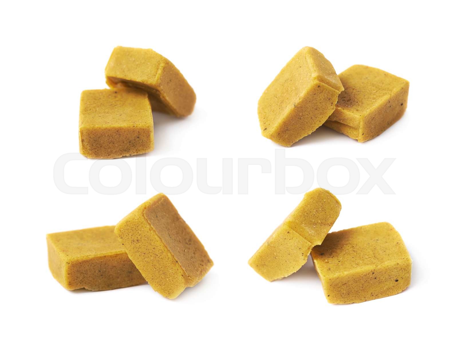 Bouillon stock broth cube isolated | Stock image | Colourbox