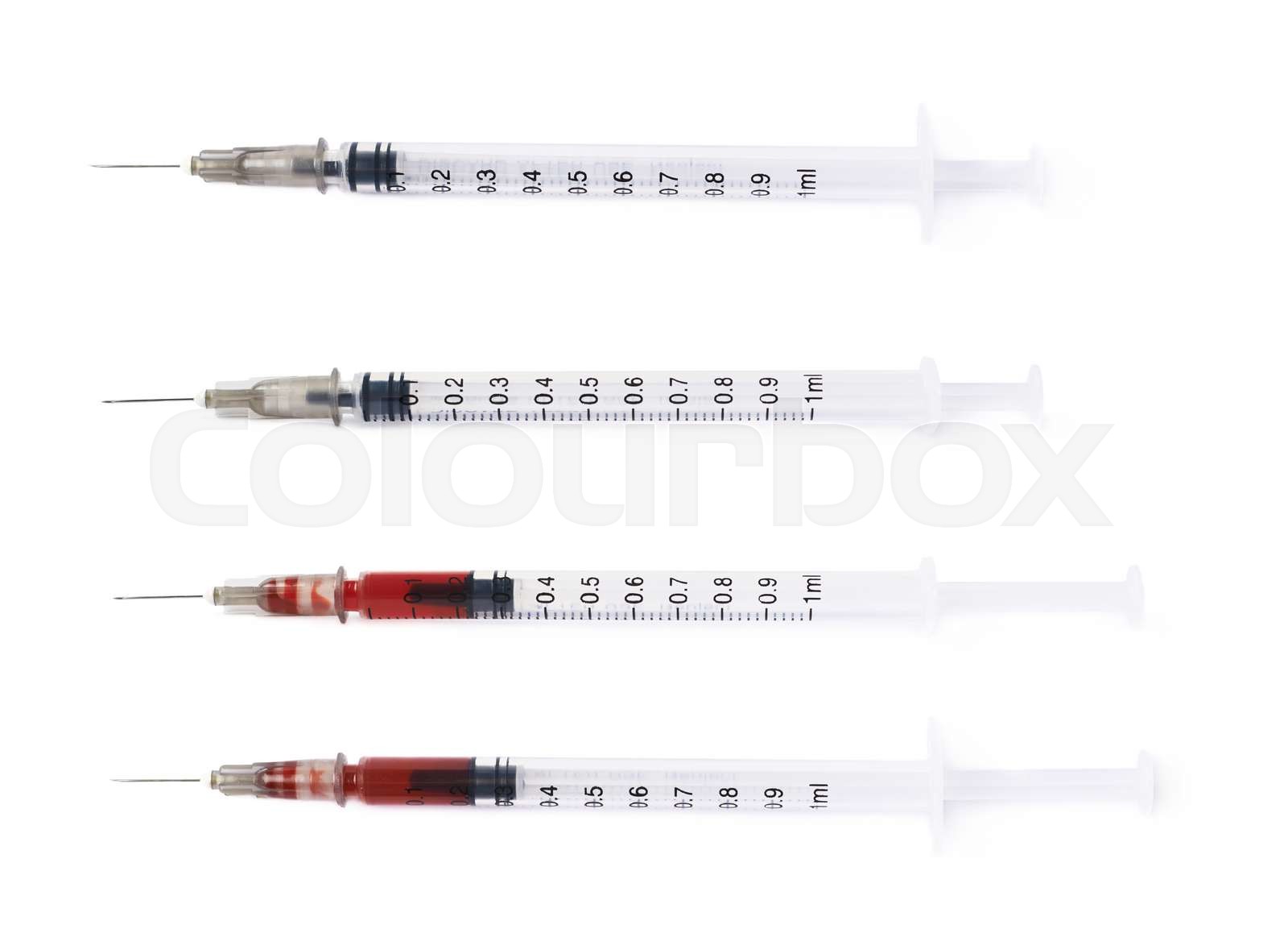 Medical syringe isolated | Stock image | Colourbox