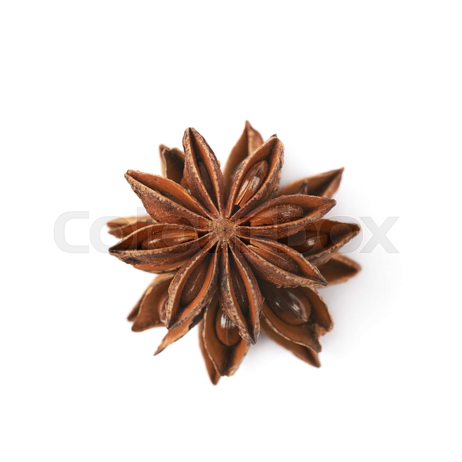 Chinese Star Anise Seed Isolated Stock Image Colourbox