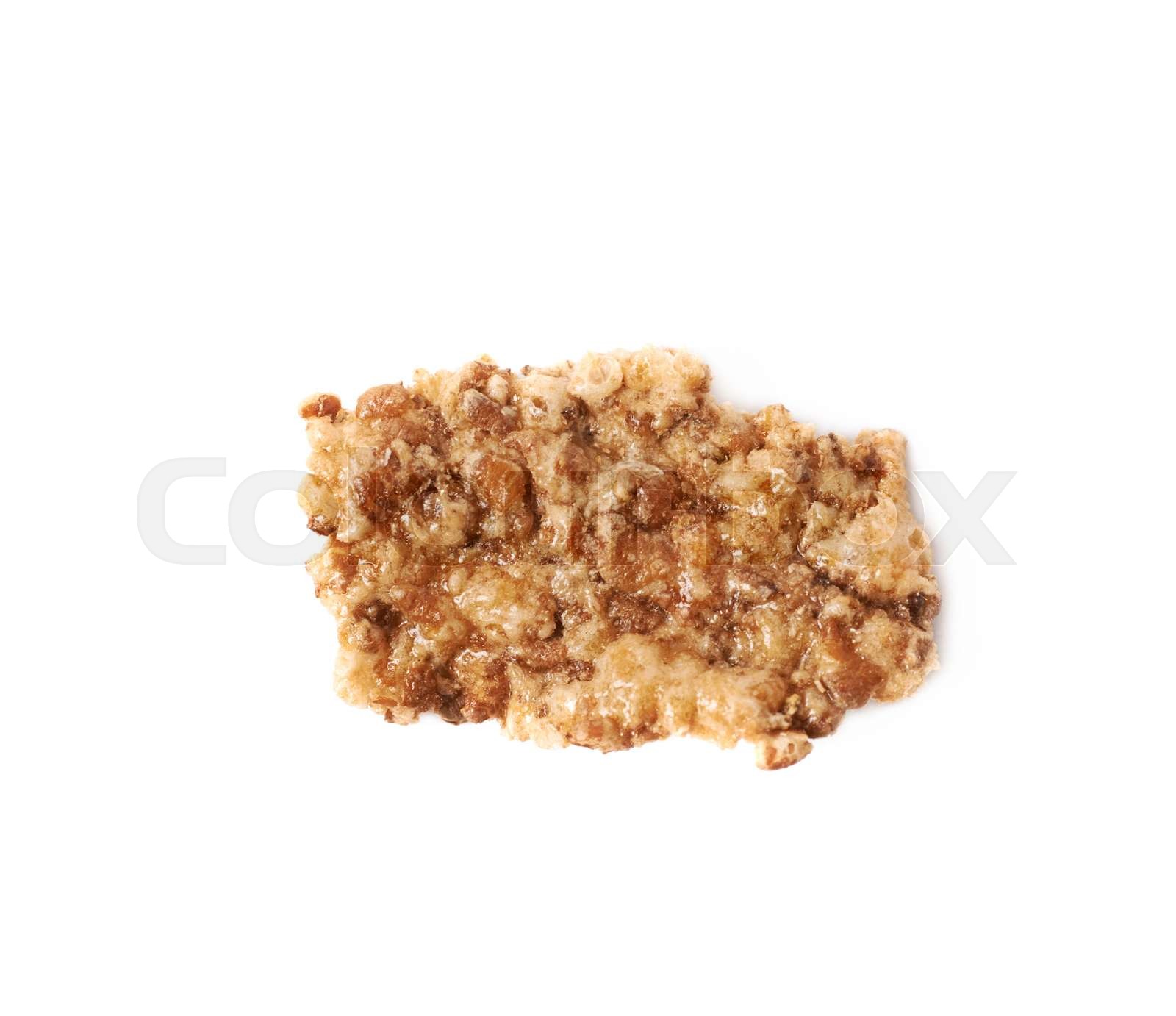 Single wholegrain cereal flake isolated | Stock image | Colourbox