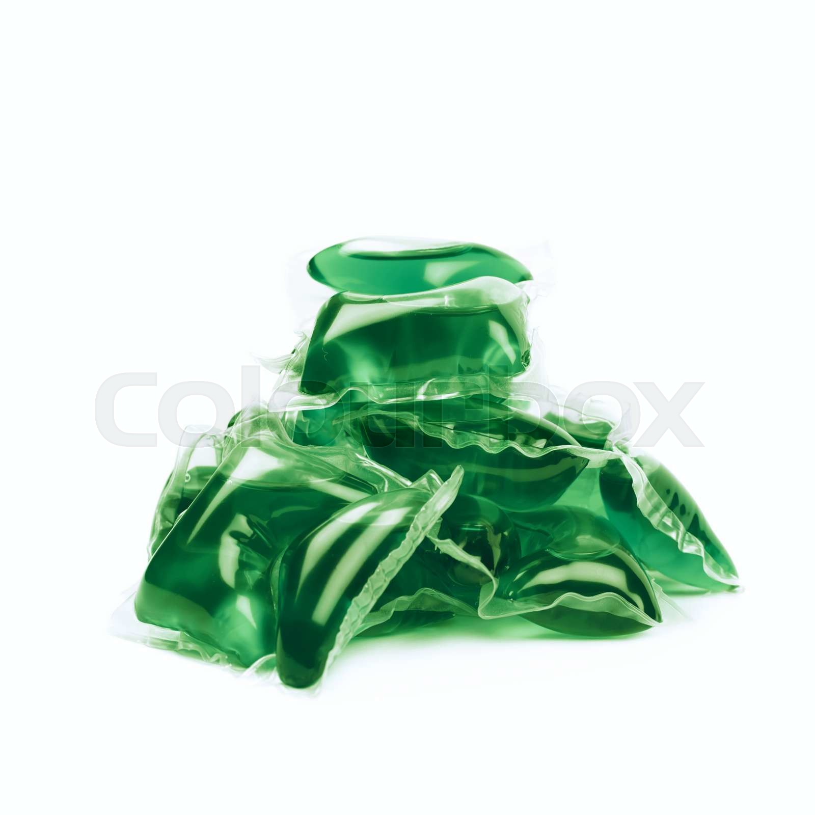 Washing pod capsule isolated | Stock image | Colourbox