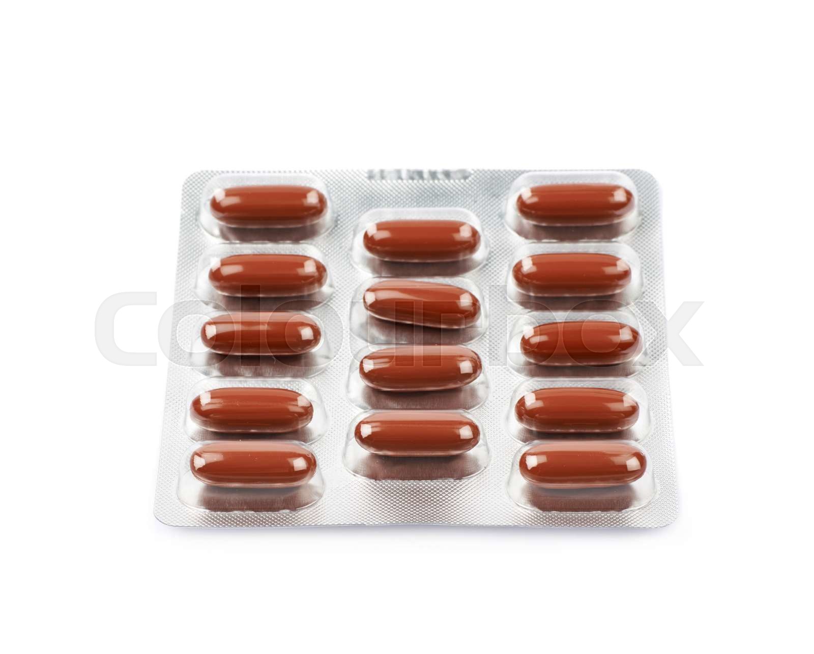 Drug pill blister pack isolated | Stock image | Colourbox