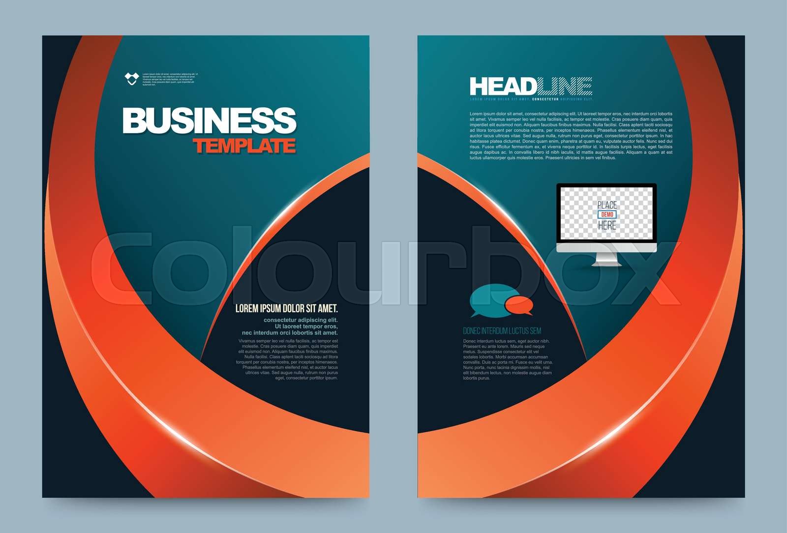 Template design | Stock vector | Colourbox