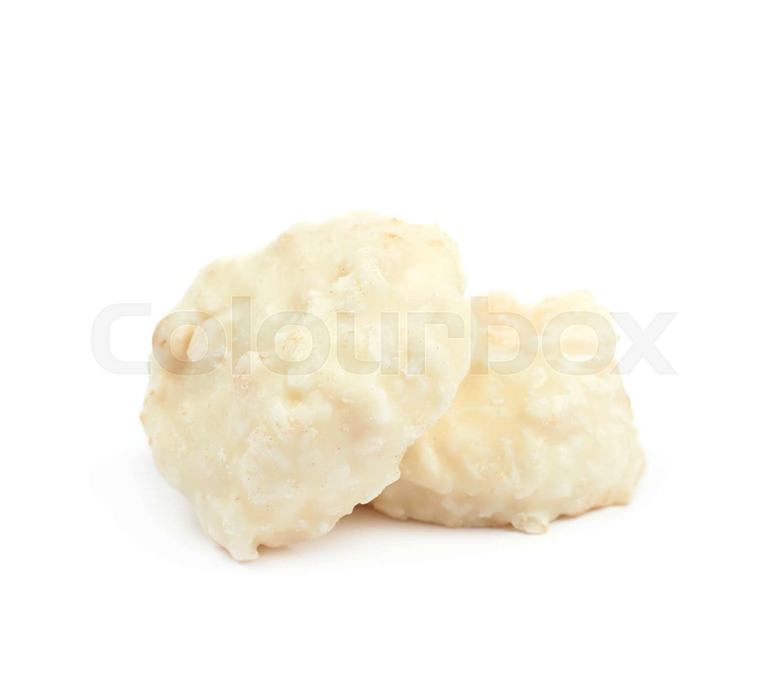 White chocolate candy isolated | Stock image | Colourbox
