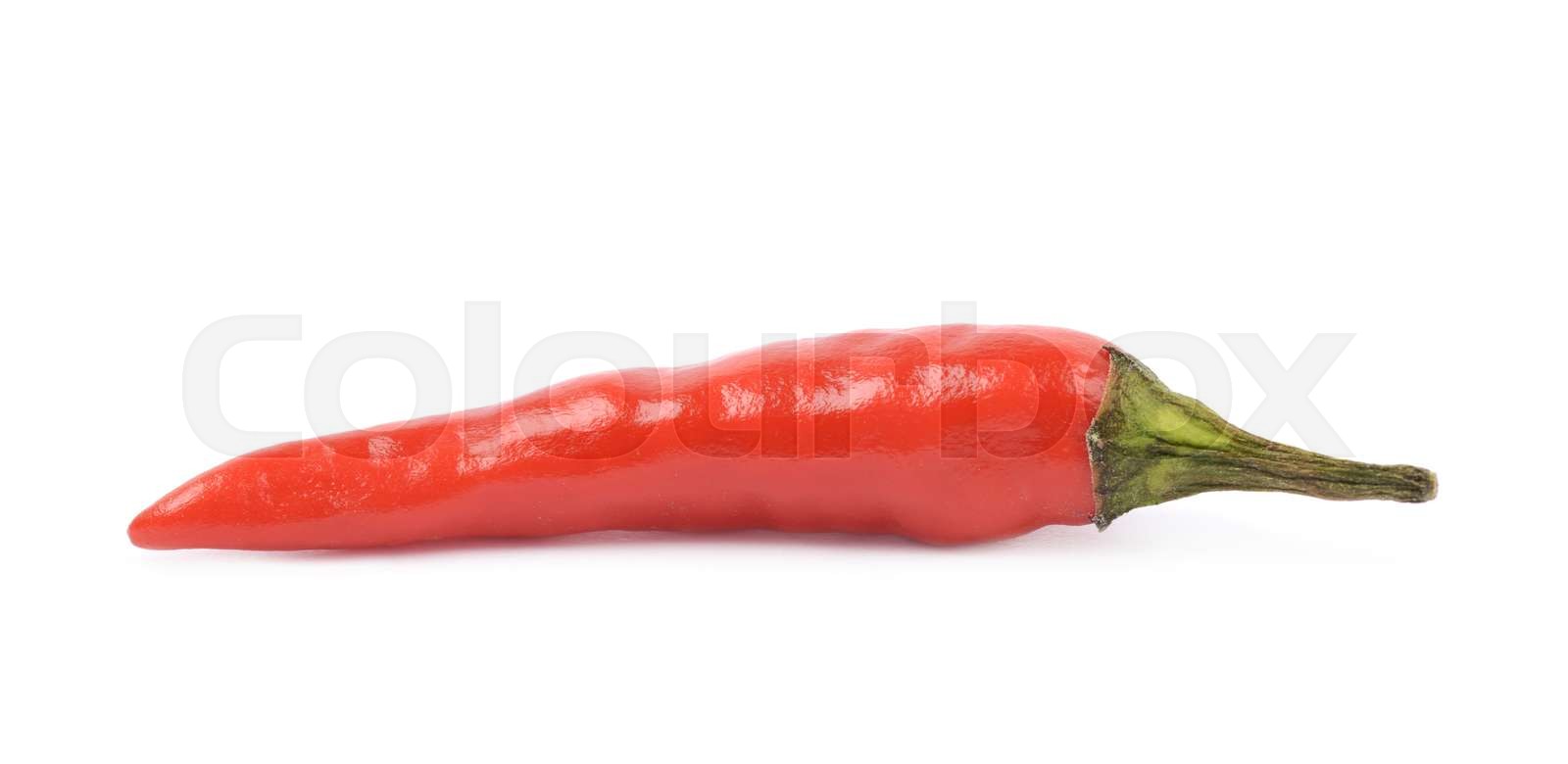 Red italian pepper isolated | Stock image | Colourbox
