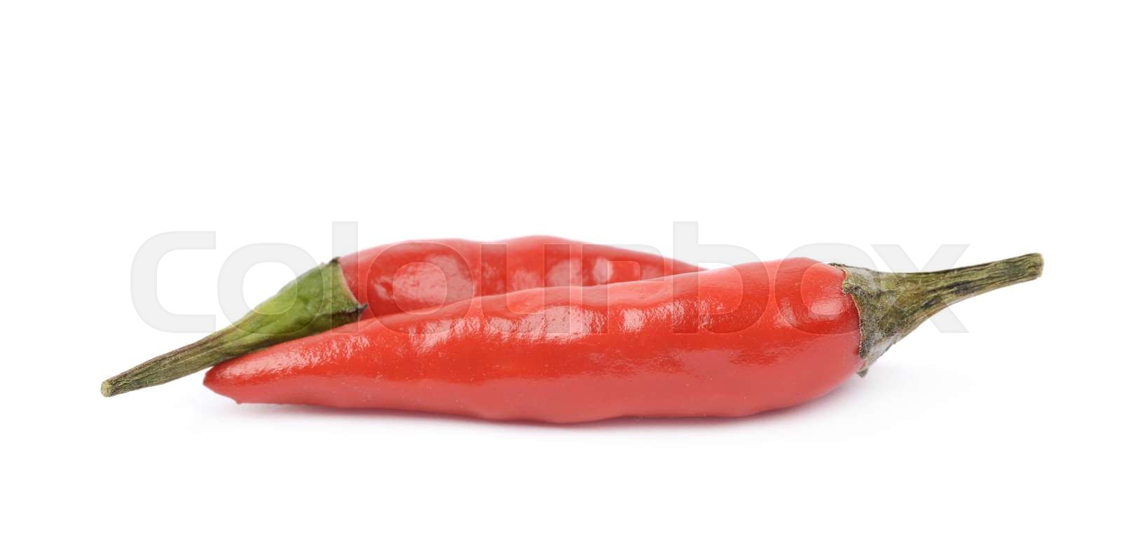 Red italian pepper isolated | Stock image | Colourbox