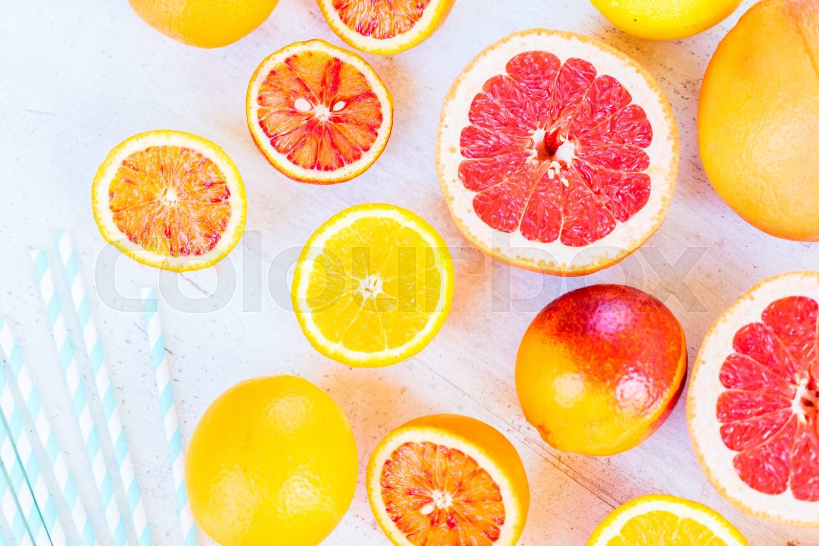 Variety of citruses | Stock image | Colourbox