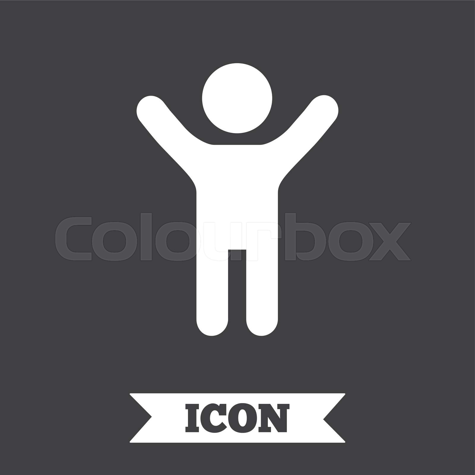 Child icon. Happy young boy symbol. | Stock vector | Colourbox