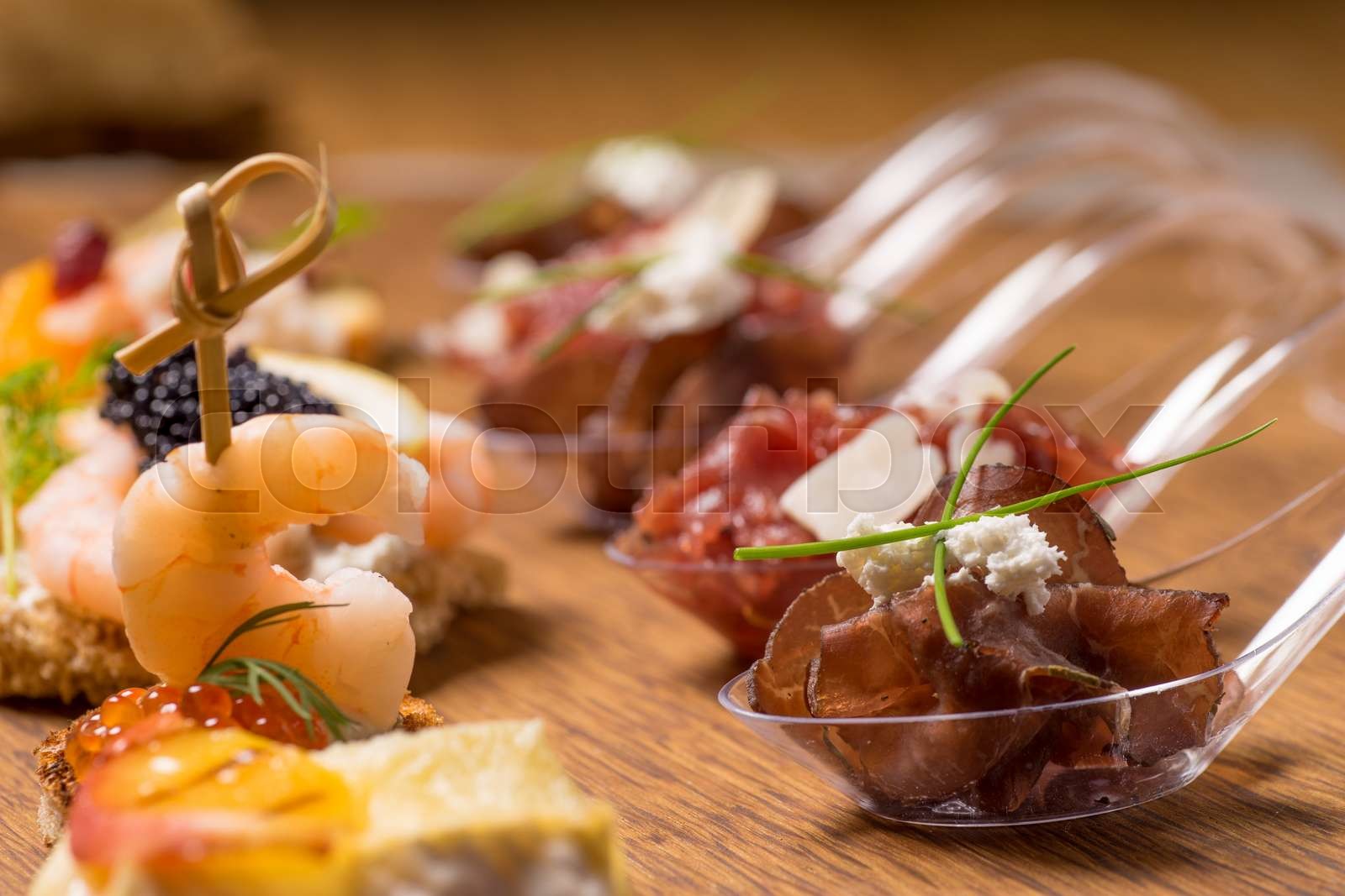 Exquisite selection of luxury appetizer | Stock image | Colourbox