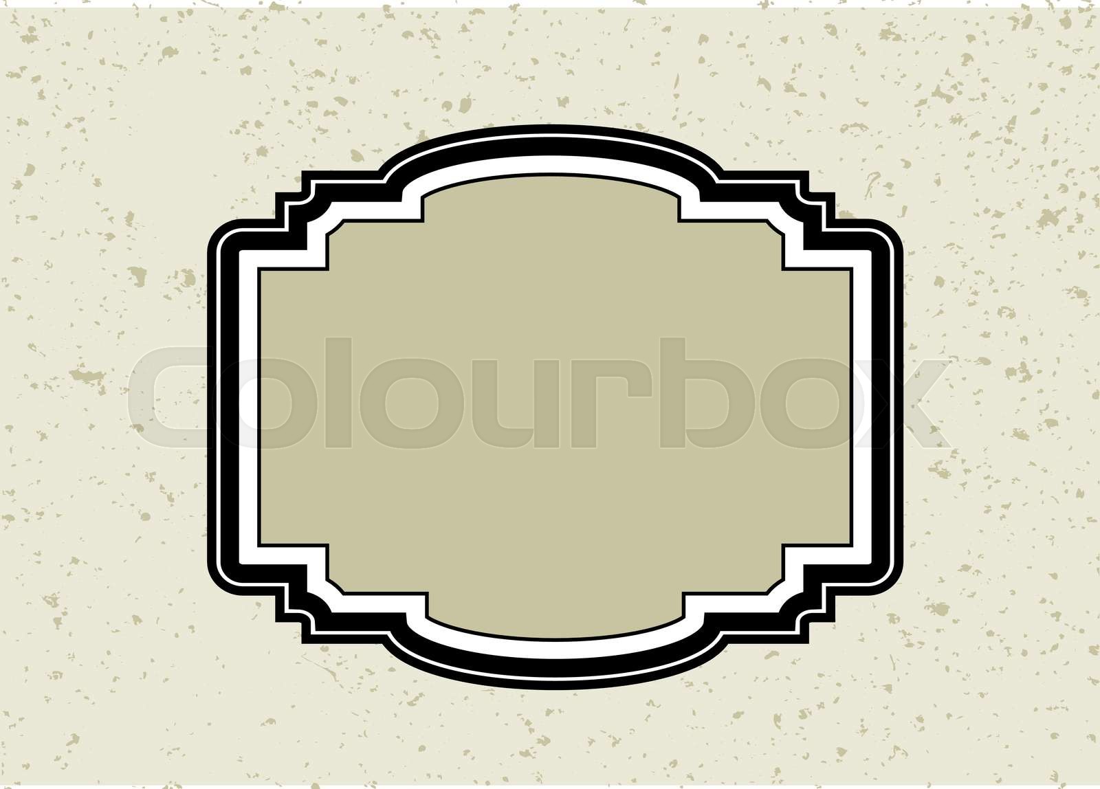 rahmen, logo, kunst | Stock-Vektor | Colourbox