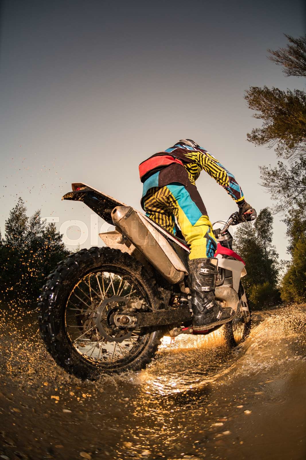Enduro bike rider | Stock image | Colourbox