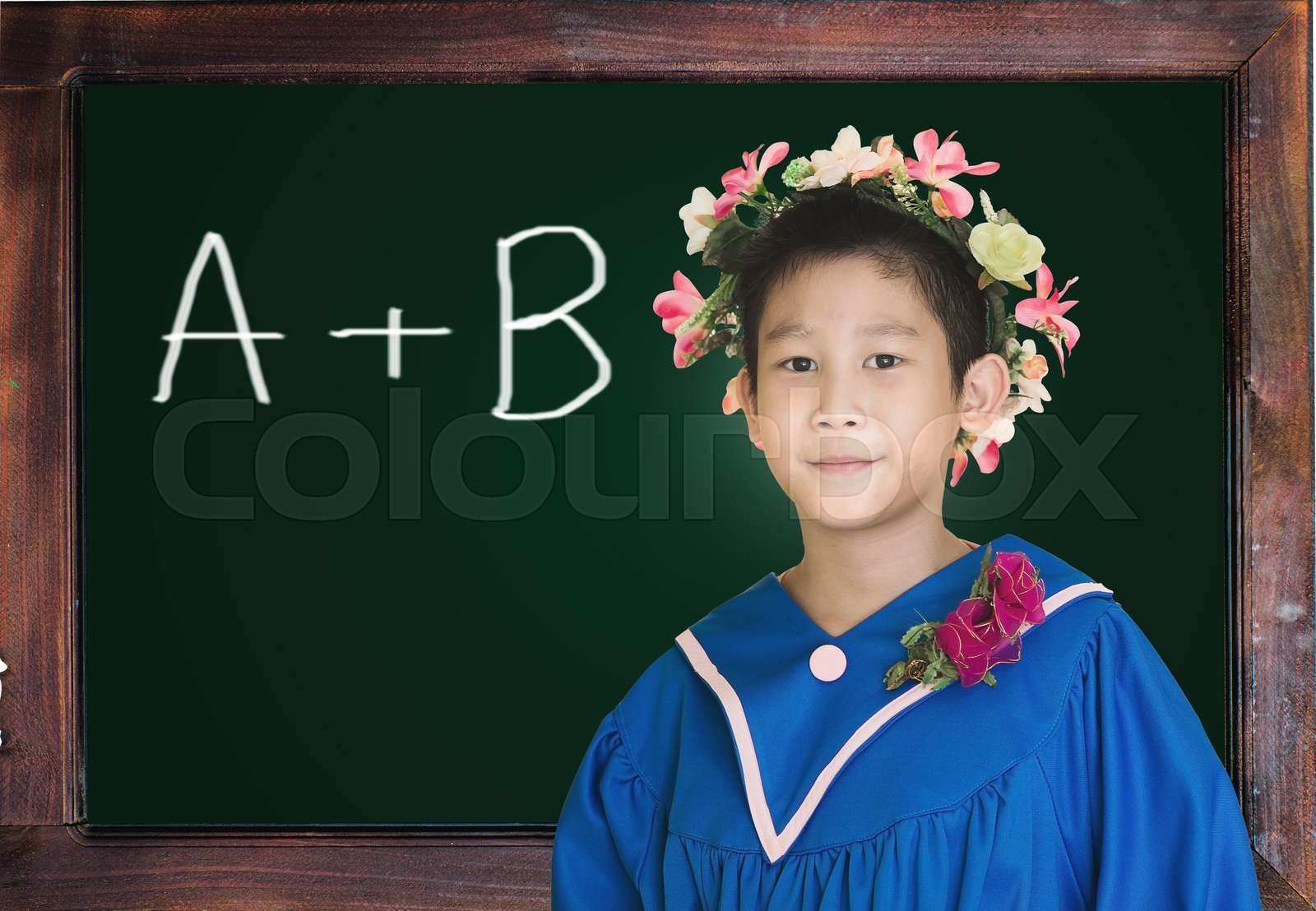 Gesture, happy children in a series of graduated isolated | Stock image ...