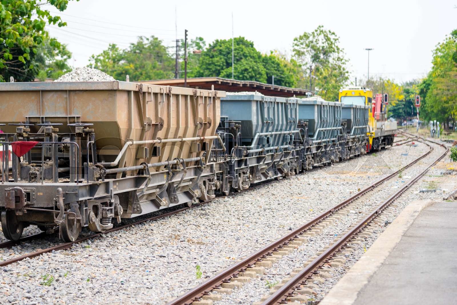 Cargo trains | Stock image | Colourbox