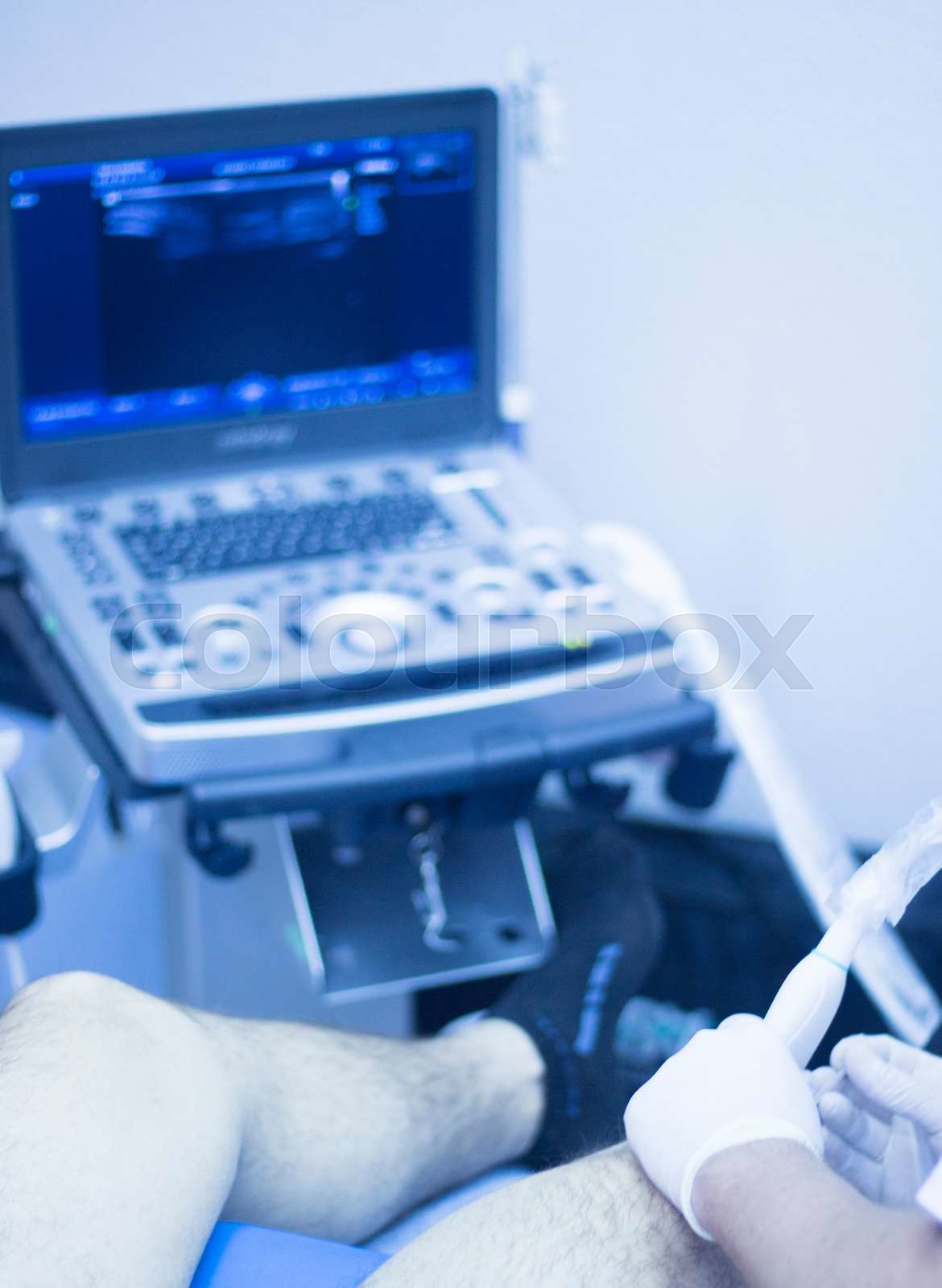 Ultrasound ecograph EPI dry needling | Stock image | Colourbox