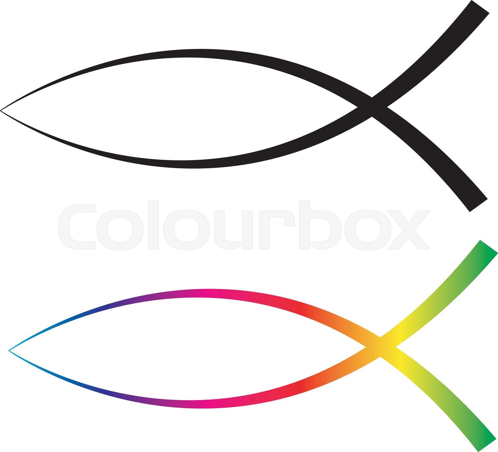 Religious Jesus Fish | Stock vector | Colourbox