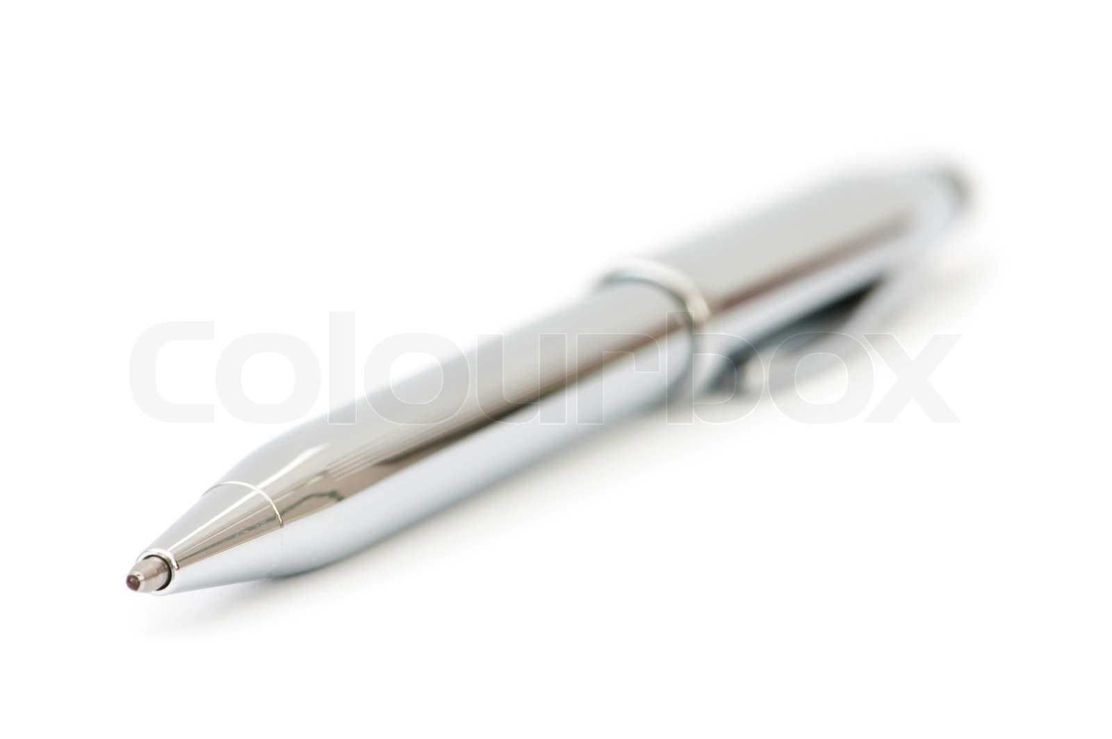 Schreibstift auf dem weißen Hintergrund isoliert | Stock Bild | Colourbox