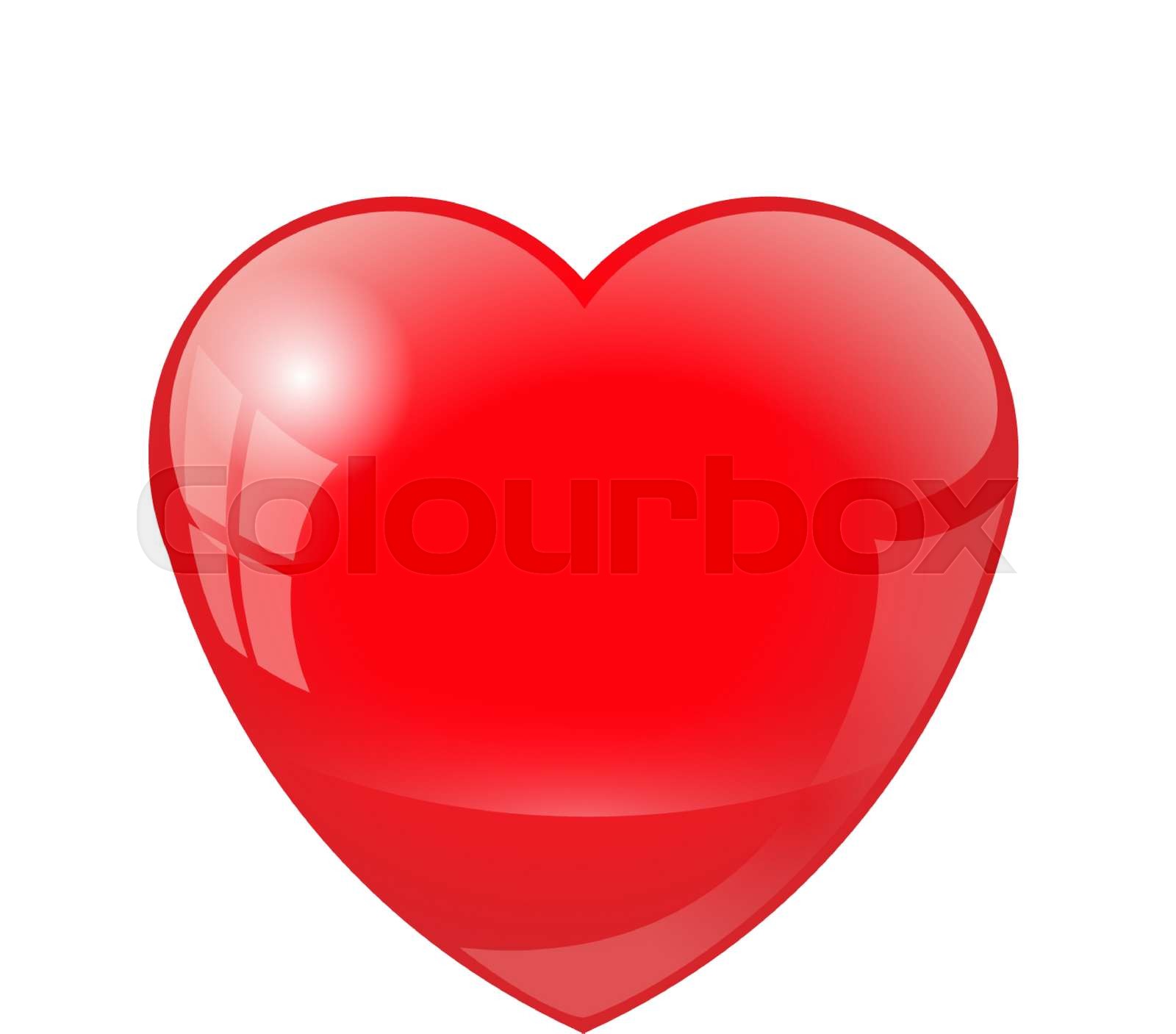 heart shape with highlights. | Stock vector | Colourbox