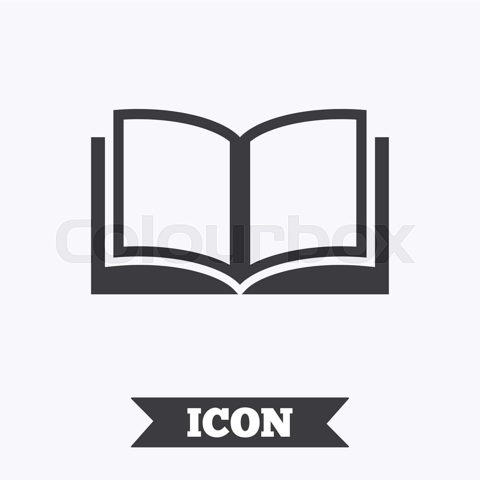 Simple Open Book Icon