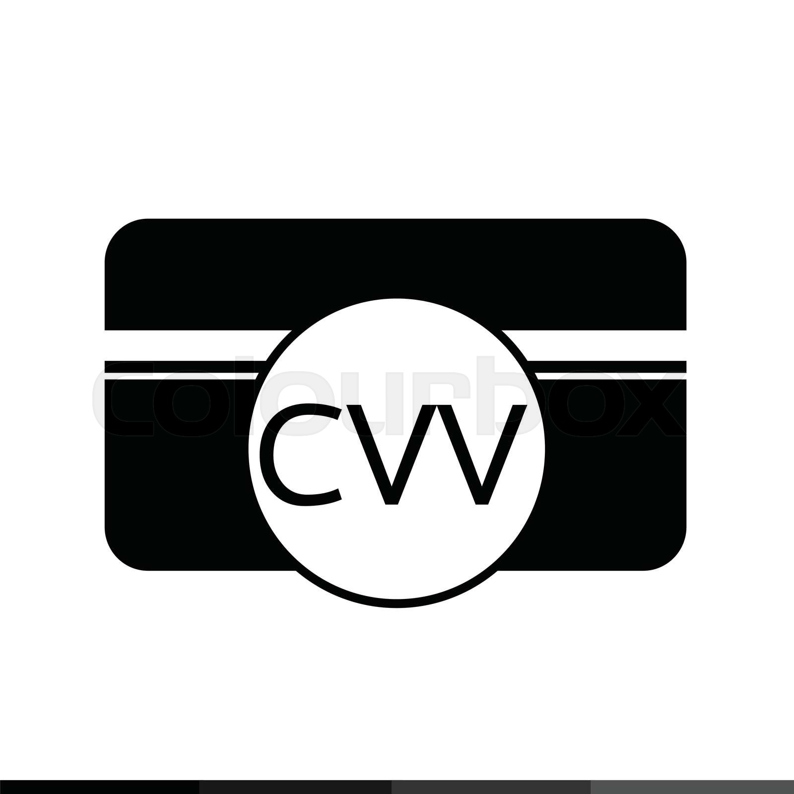 Card Verification Value CVV icon illustration design | Stock vector ...