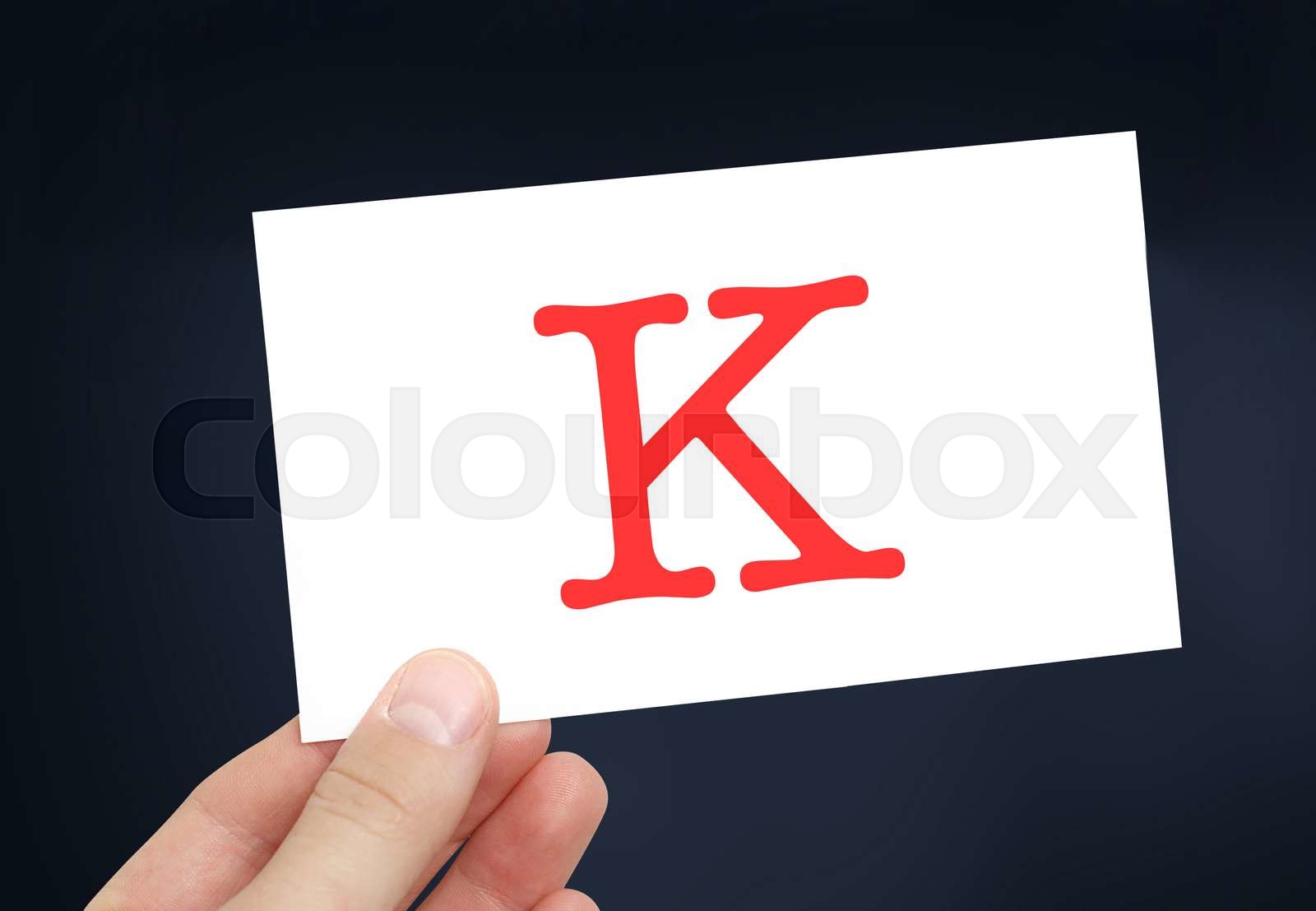 Letter K | Stock image | Colourbox