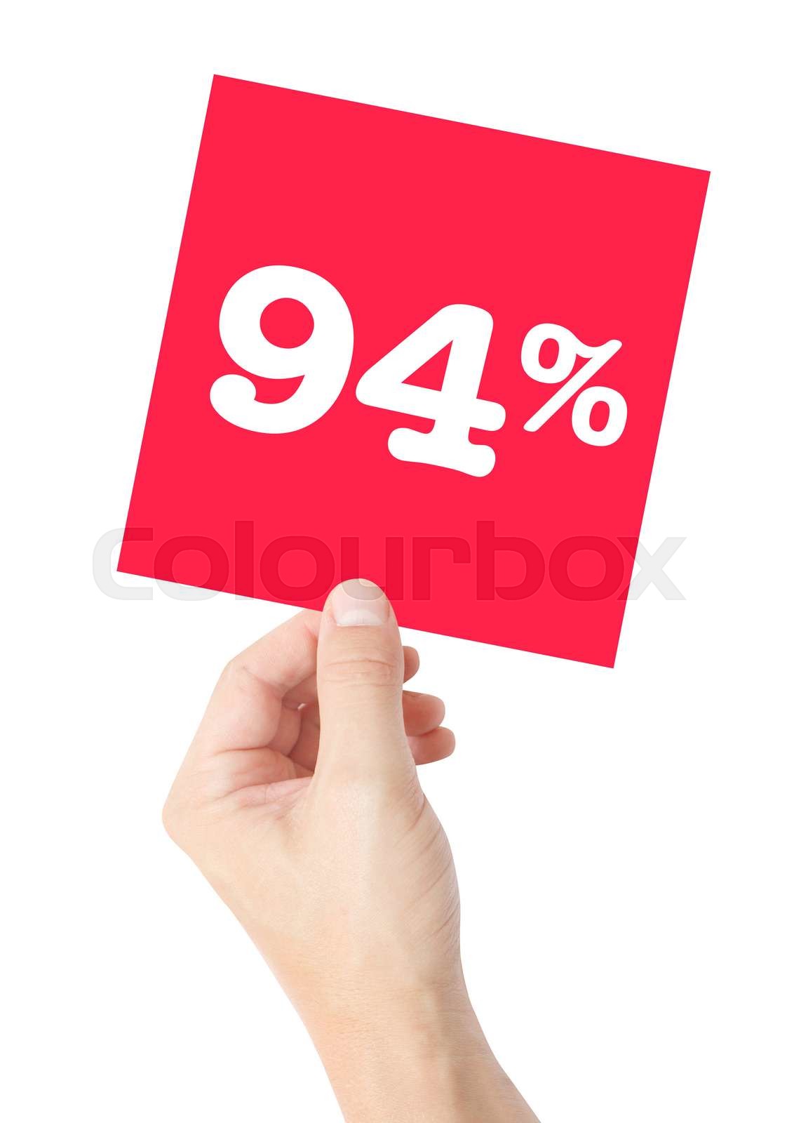 94 Percent Stock Image Colourbox