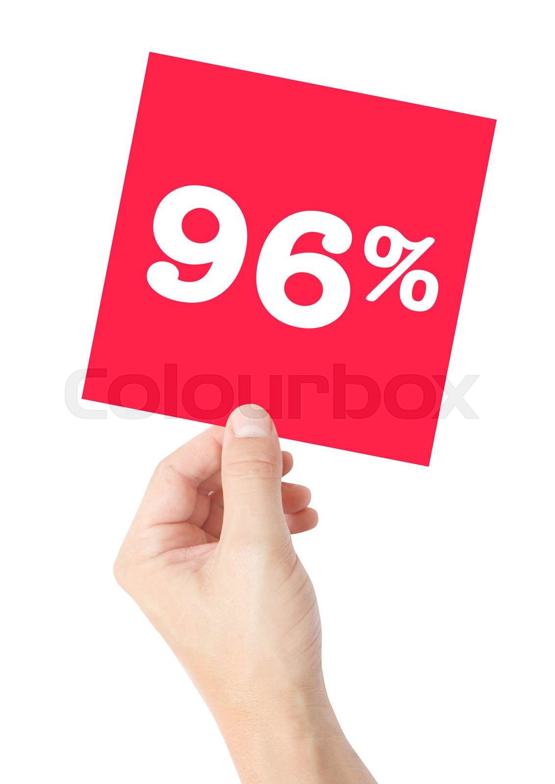 96 Percent Stock Image Colourbox