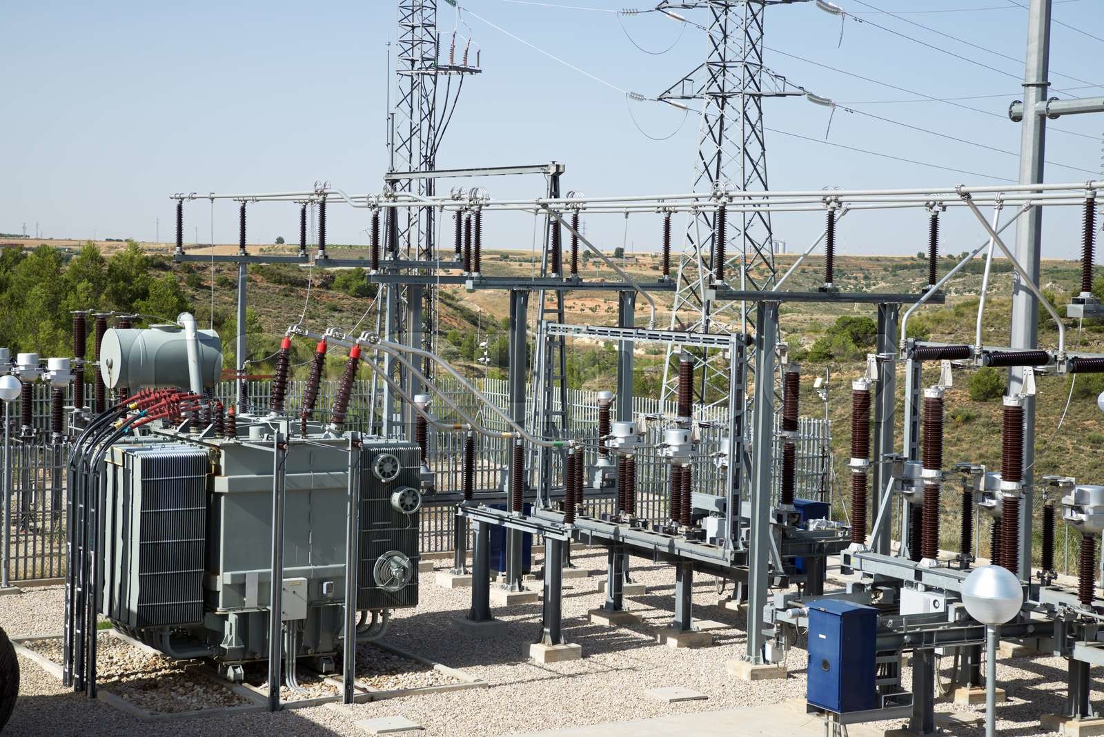 Electrical substation | Stock image | Colourbox