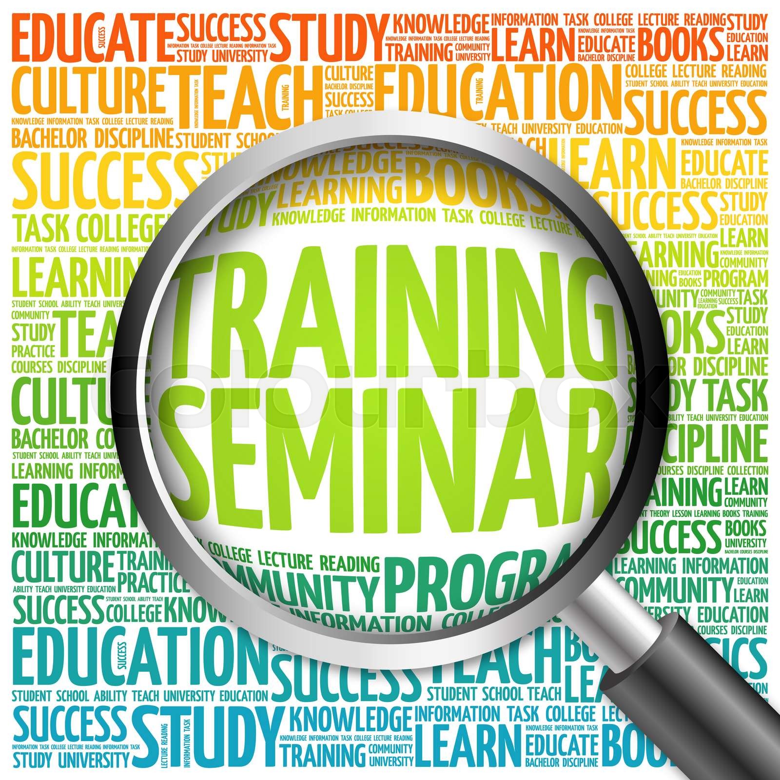 Training Seminar word cloud | Stock image | Colourbox