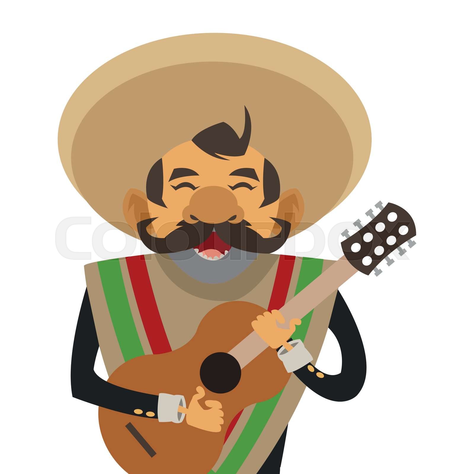 mariachi musician icon | Stock vector | Colourbox