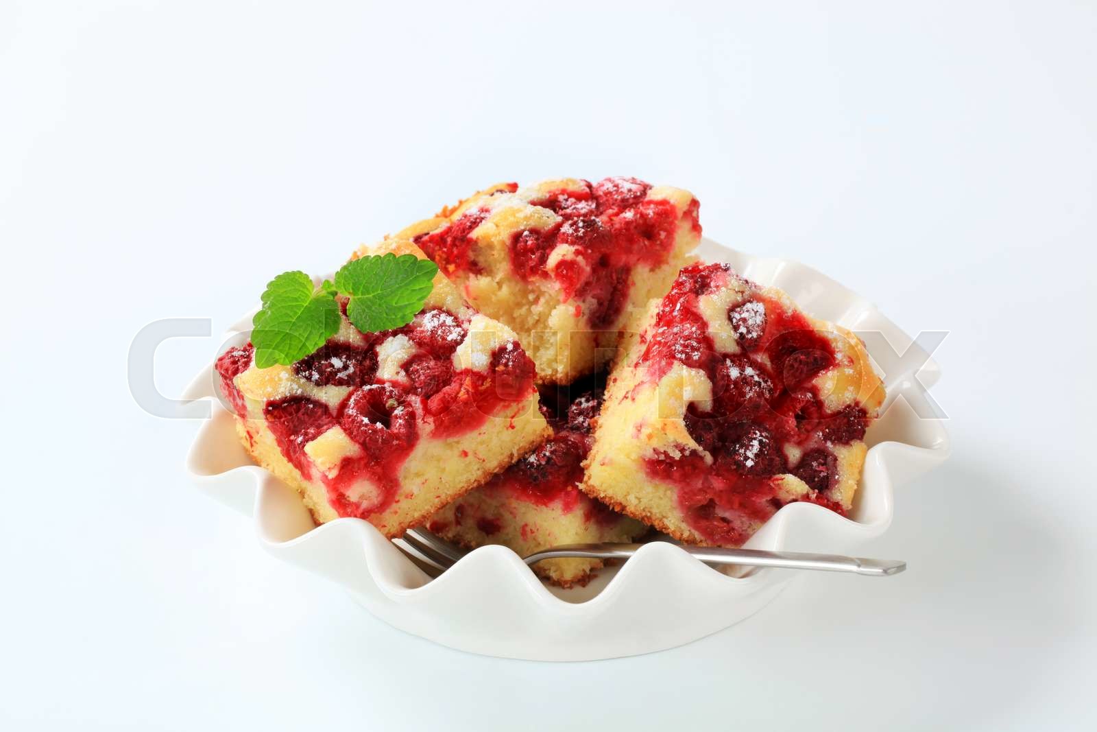 raspberry sponge cake | Stock image | Colourbox