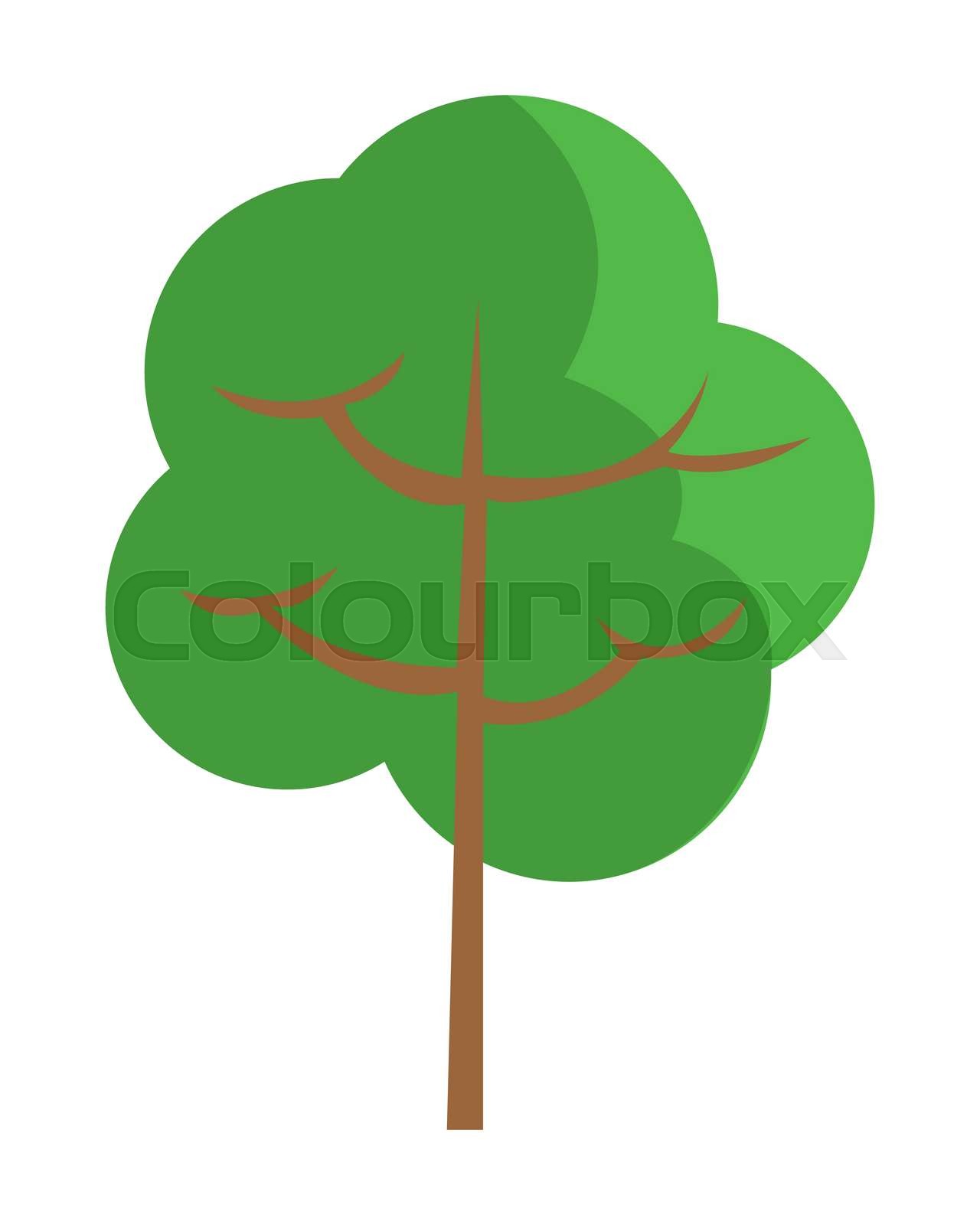single tree icon | Stock vector | Colourbox