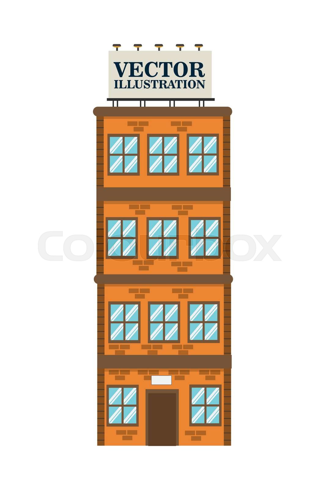 single building icon | Stock vector | Colourbox