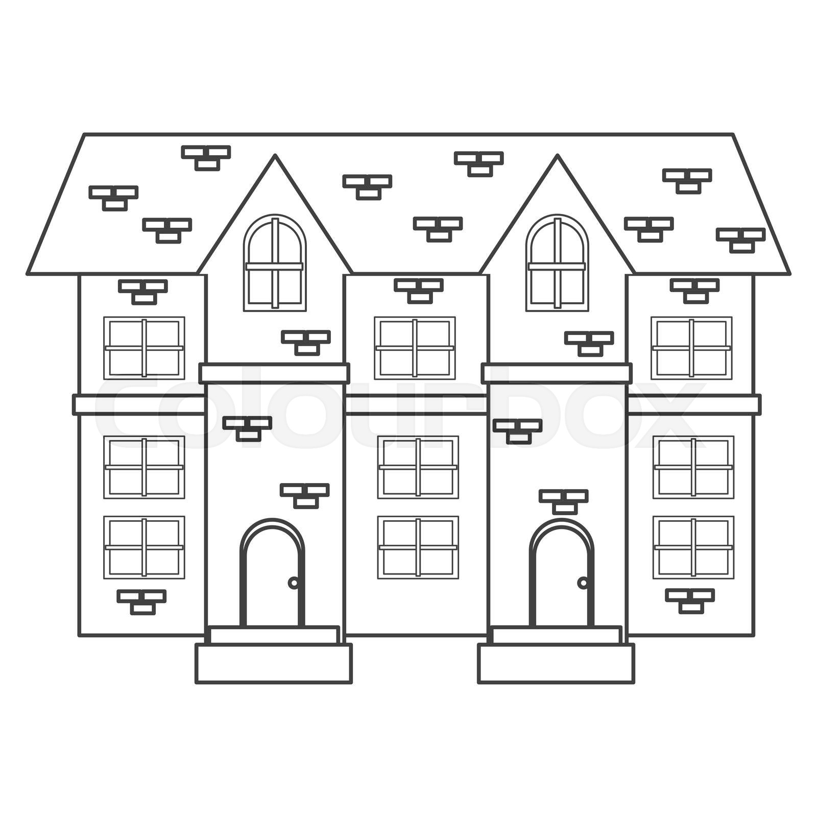 single brick building icon | Stock vector | Colourbox