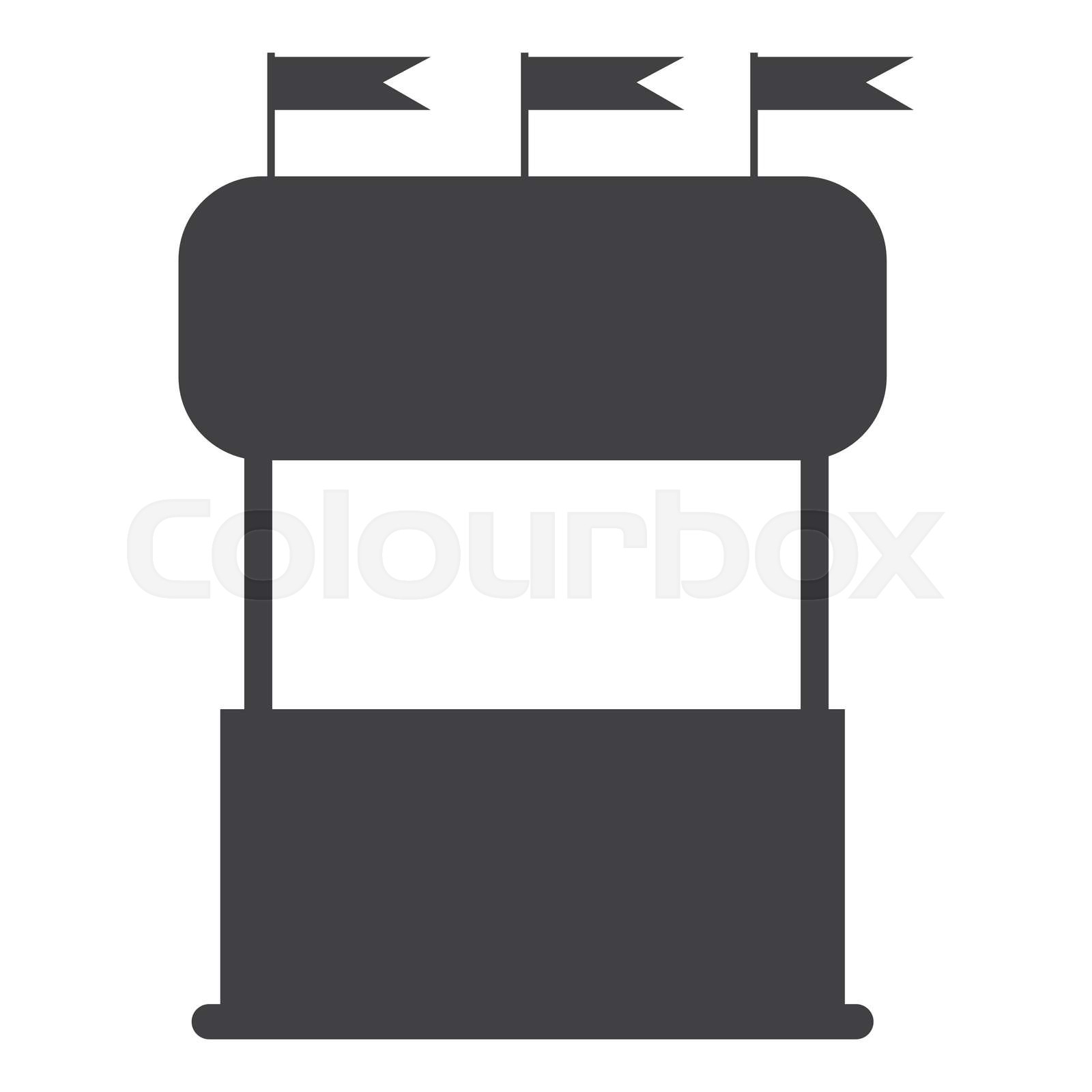carnival fair booth icon | Stock vector | Colourbox