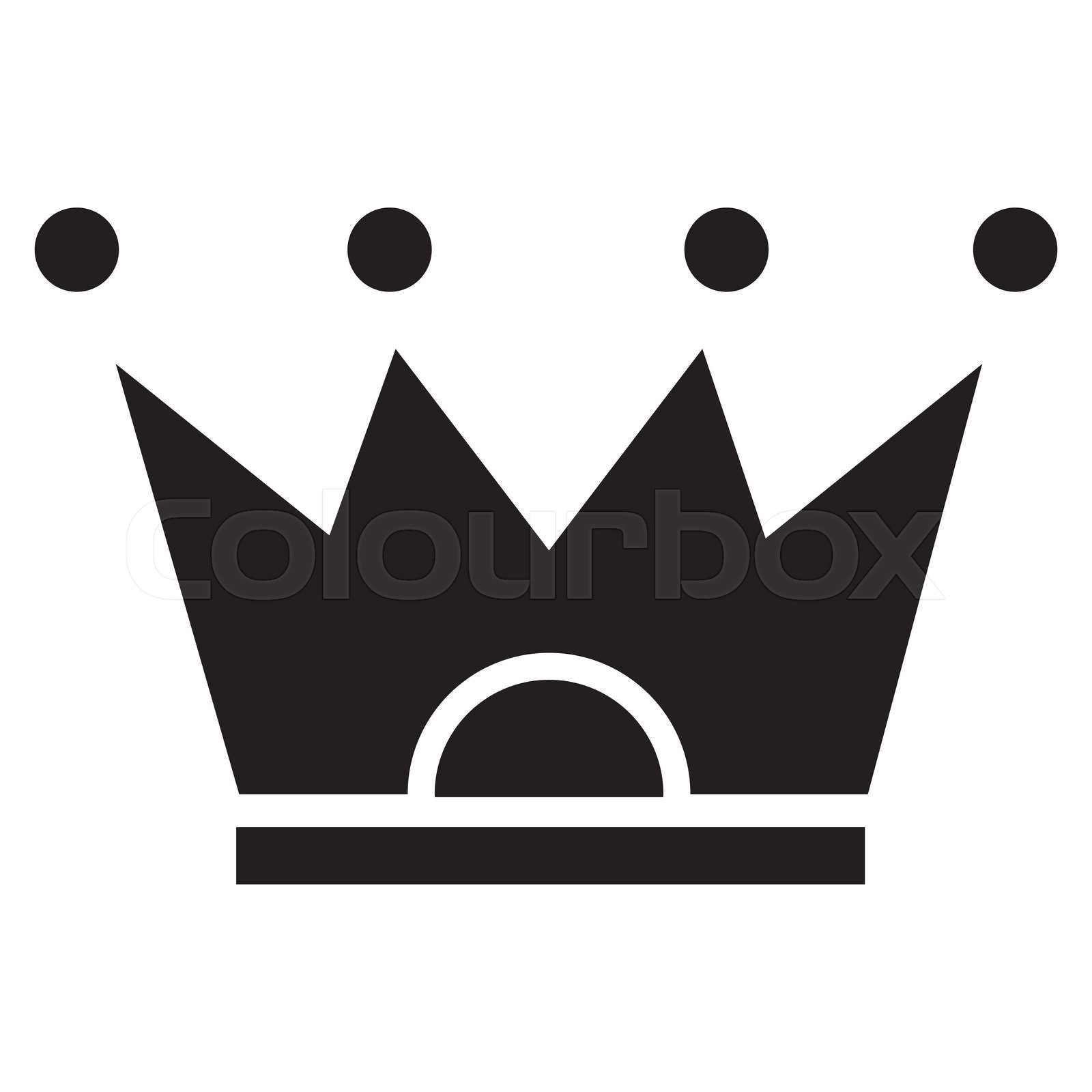 crown pictogram icon | Stock vector | Colourbox