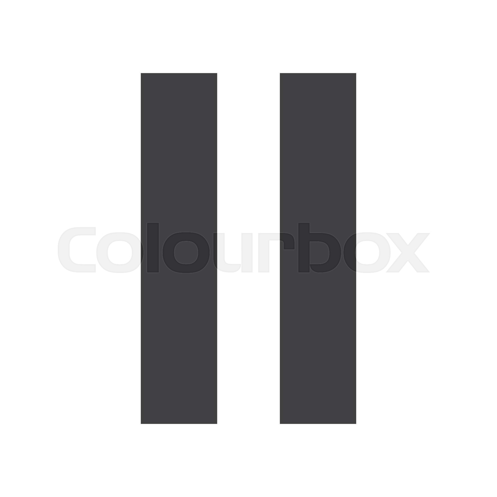 isolated pause icon | Stock vector | Colourbox