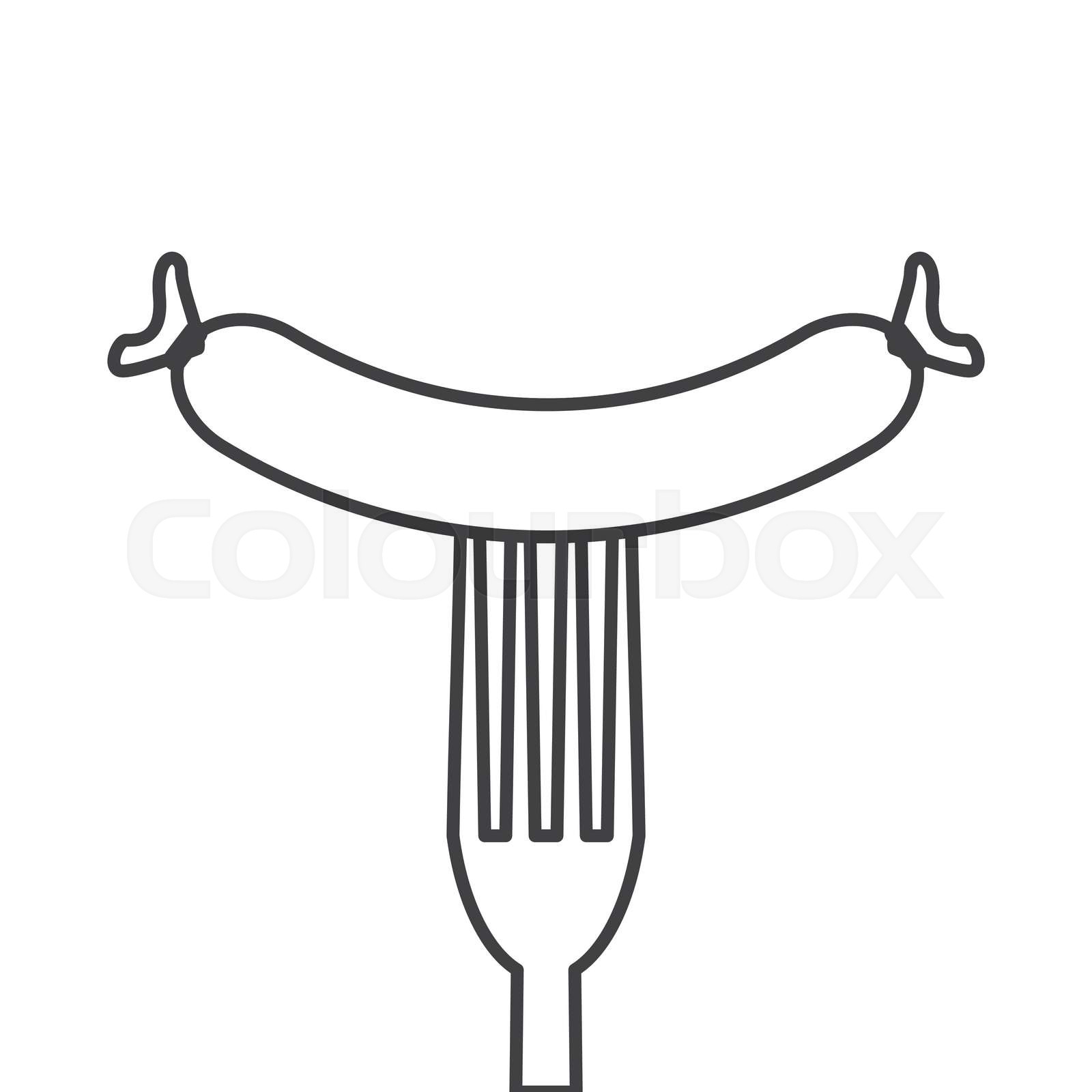 wurst, icon, muster | Stock-Vektor | Colourbox