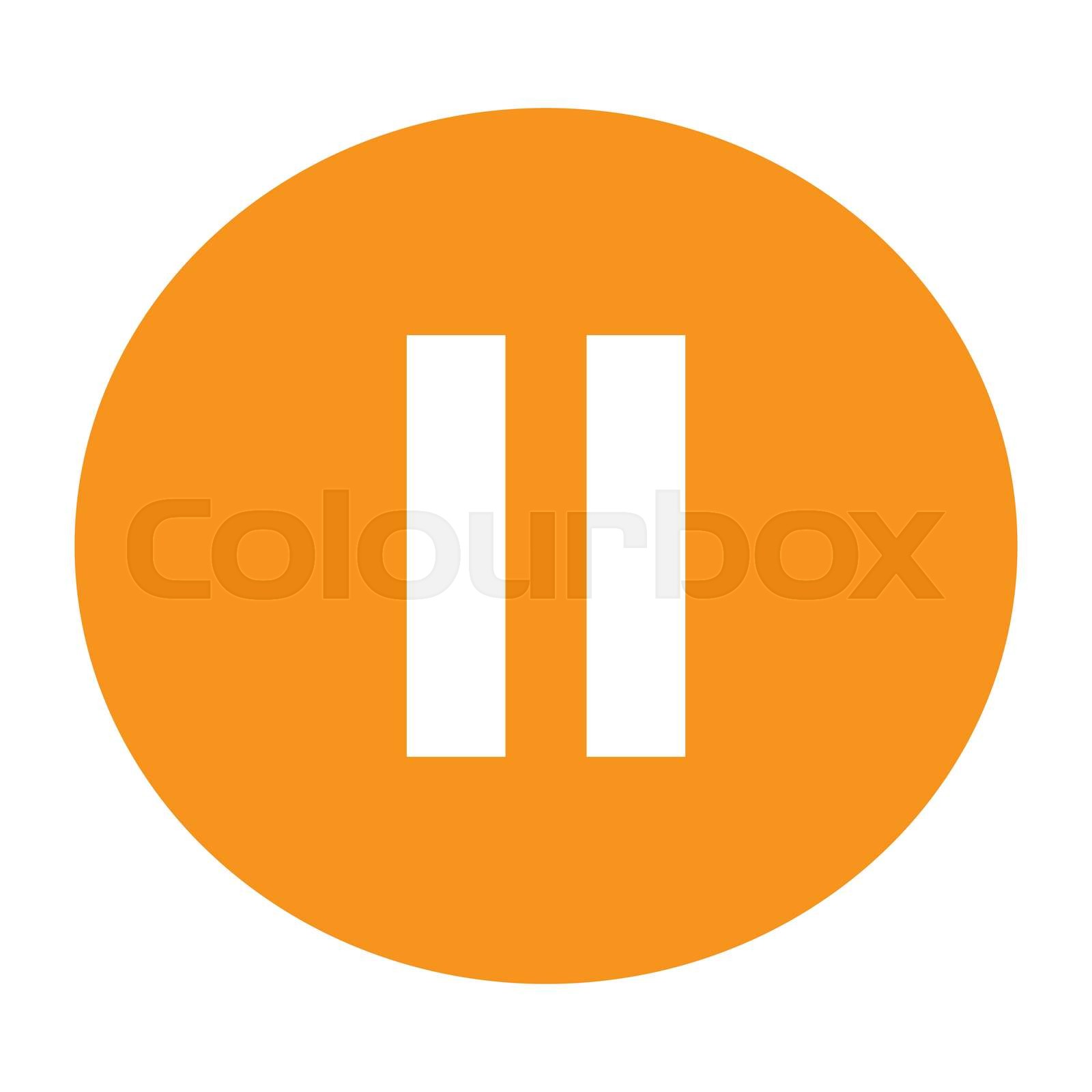 pause sign icon | Stock vector | Colourbox