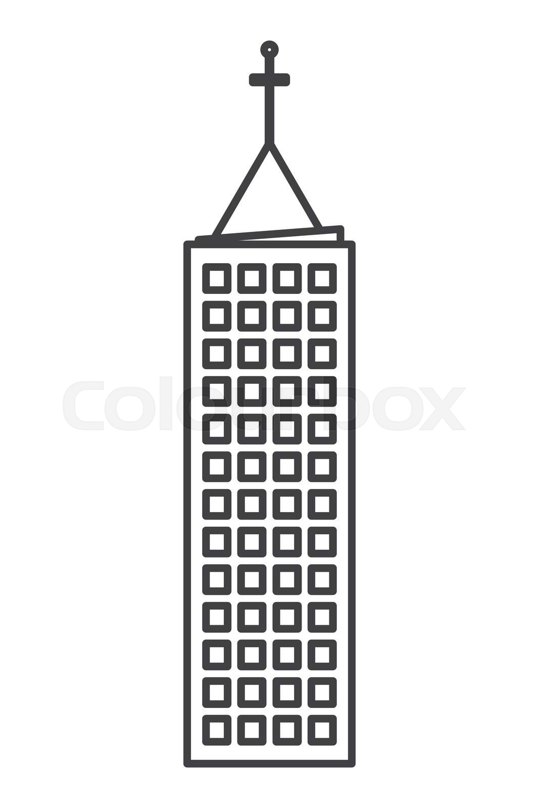 tall building icon | Stock vector | Colourbox