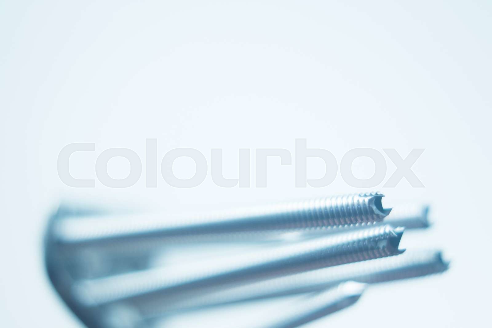 Orthopedic surgery plate & screw implant | Stock image | Colourbox