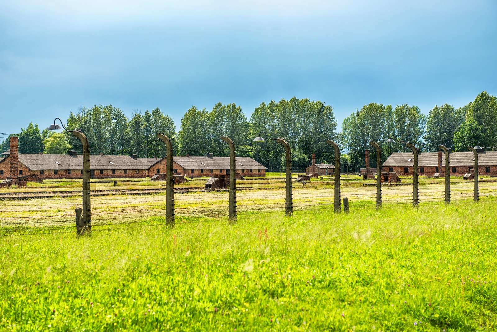 Barracks in former Nazi concentration camp | Stock image | Colourbox