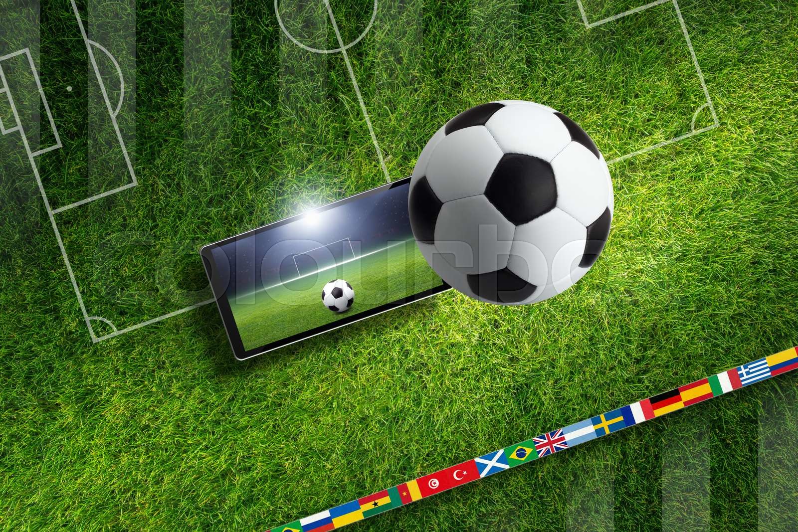 Soccer game | Stock image | Colourbox