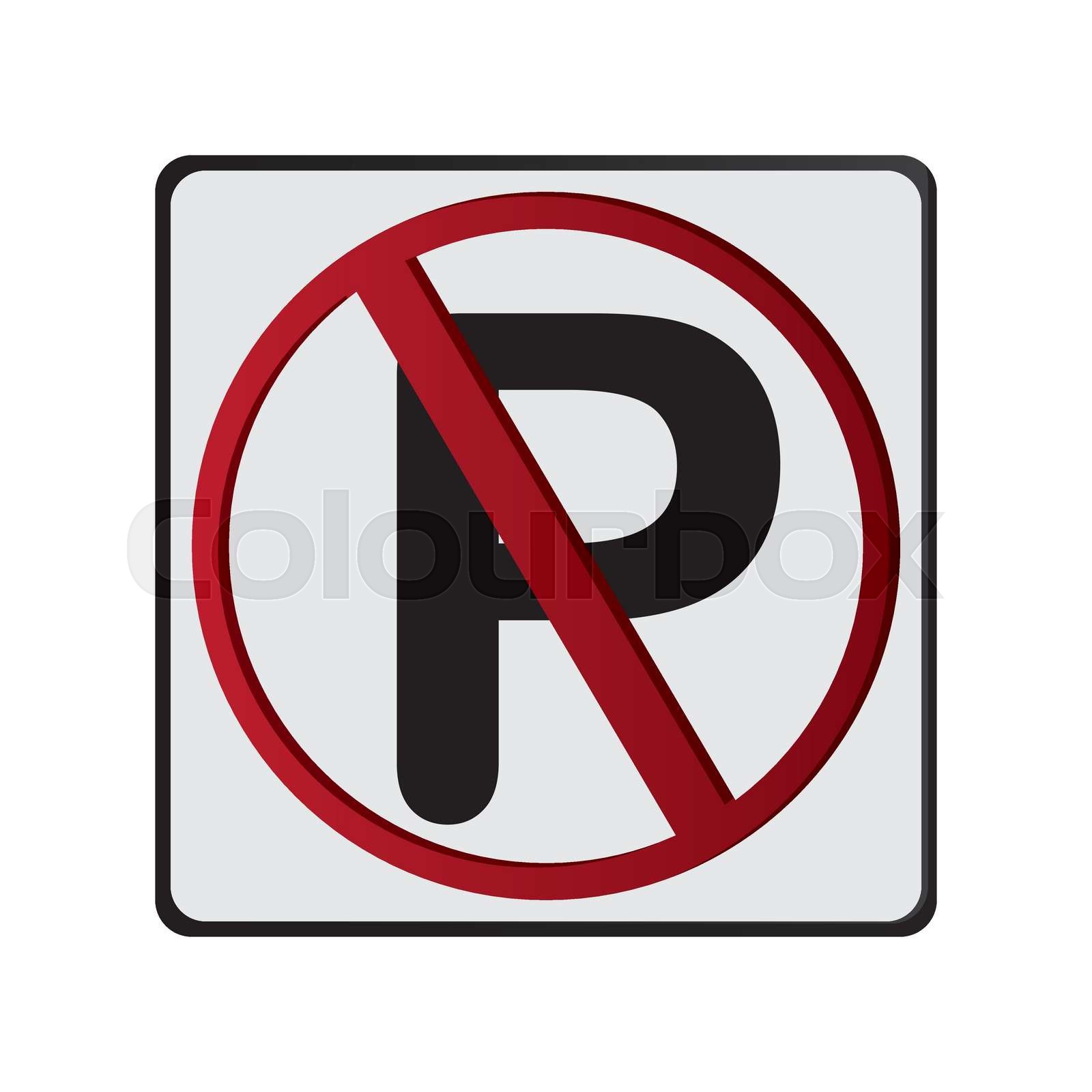 no parking traffic sign icon | Stock vector | Colourbox