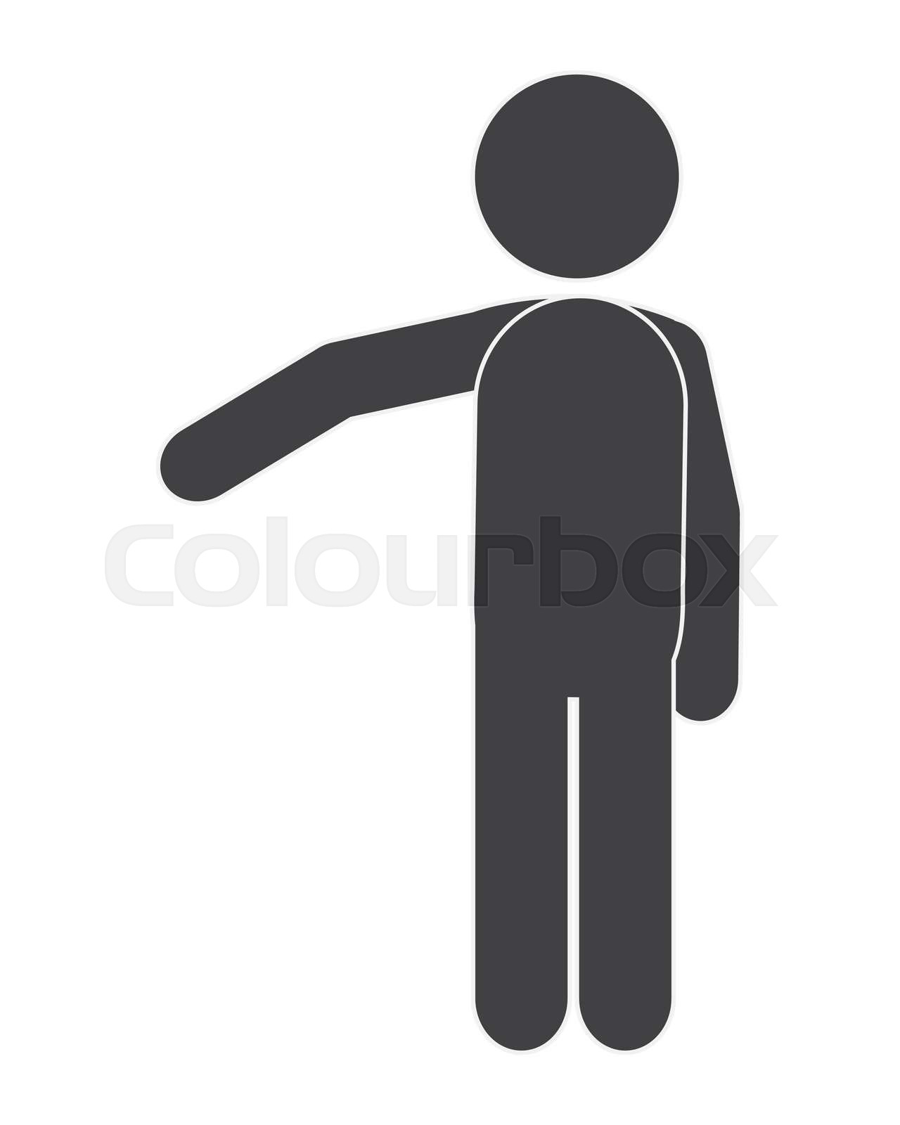man pictogram icon | Stock vector | Colourbox