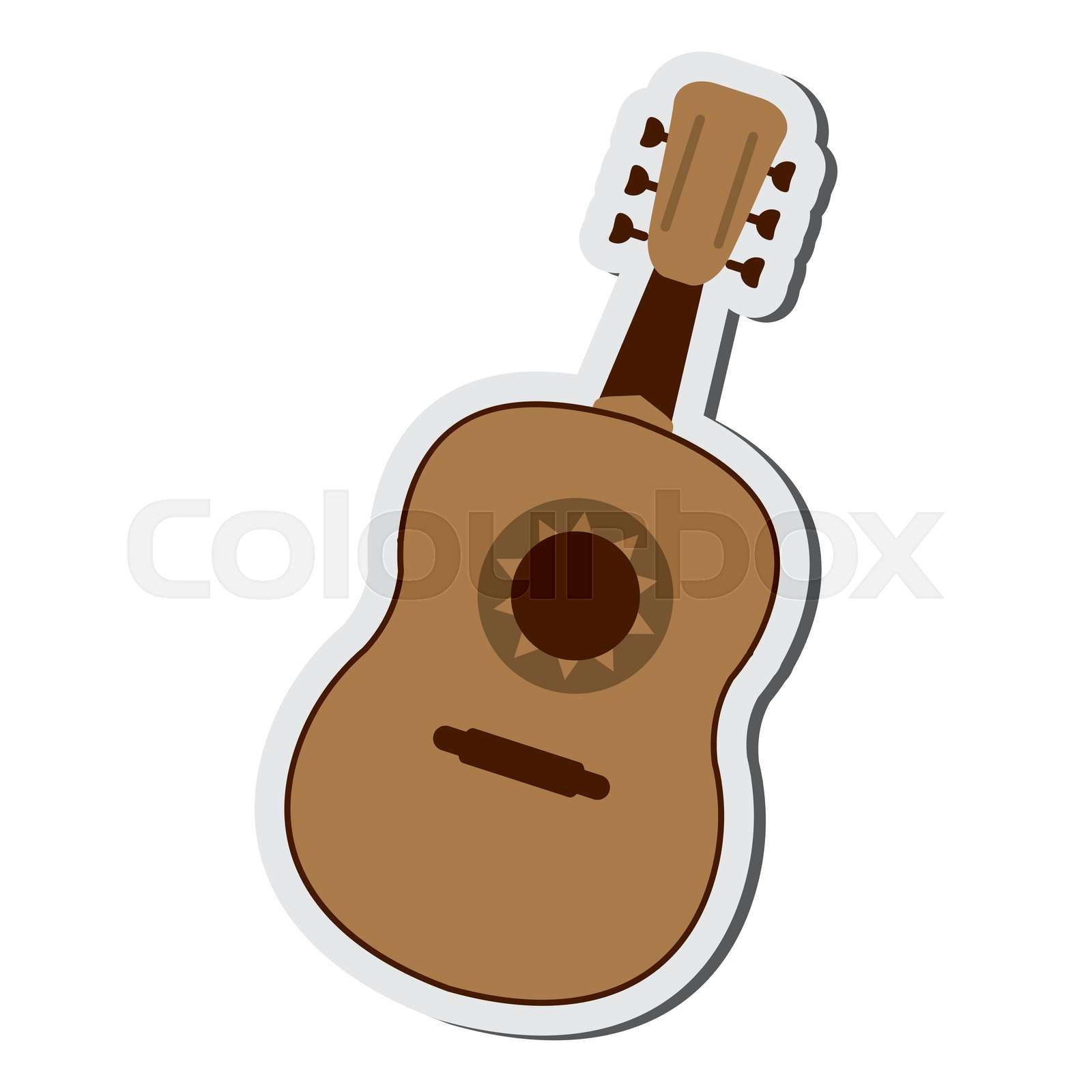 single guitarron icon | Stock vector | Colourbox
