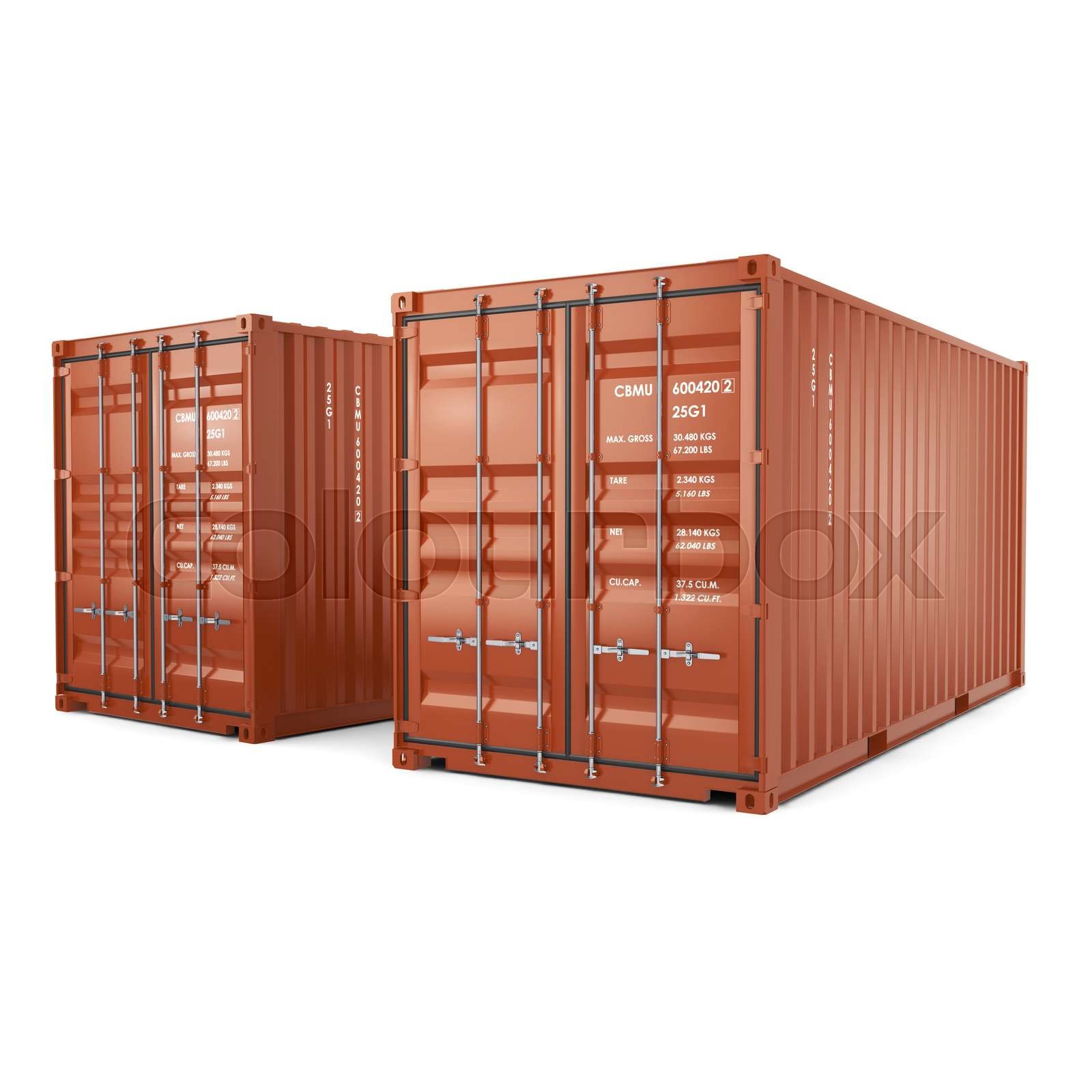 3D rendering containers | Stock image | Colourbox
