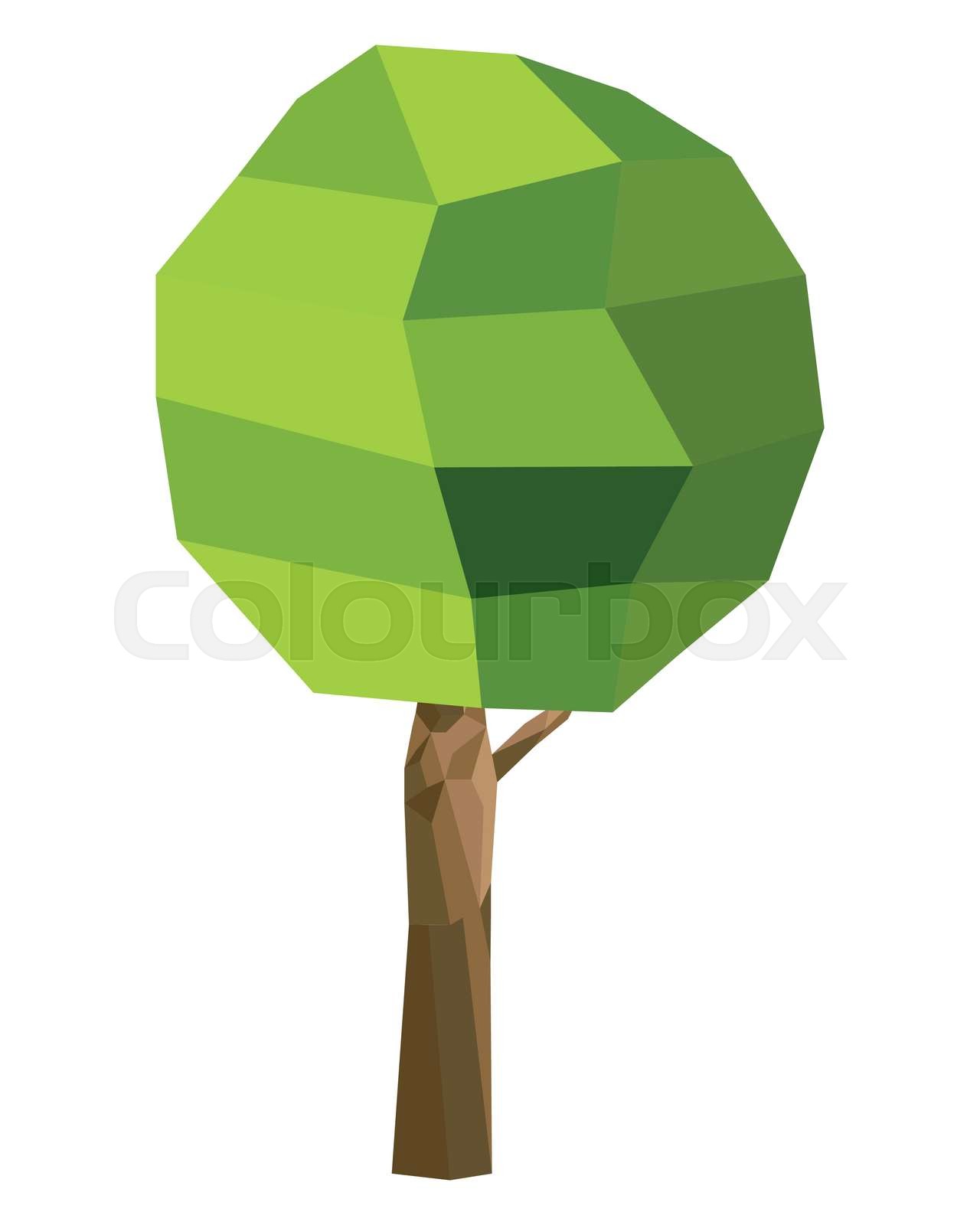 single tree icon | Stock vector | Colourbox