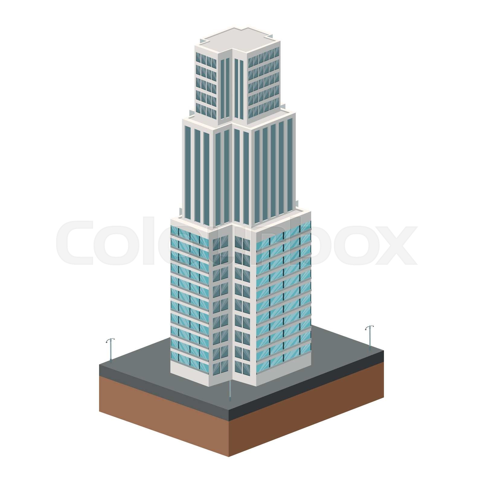 tall building icon | Stock vector | Colourbox